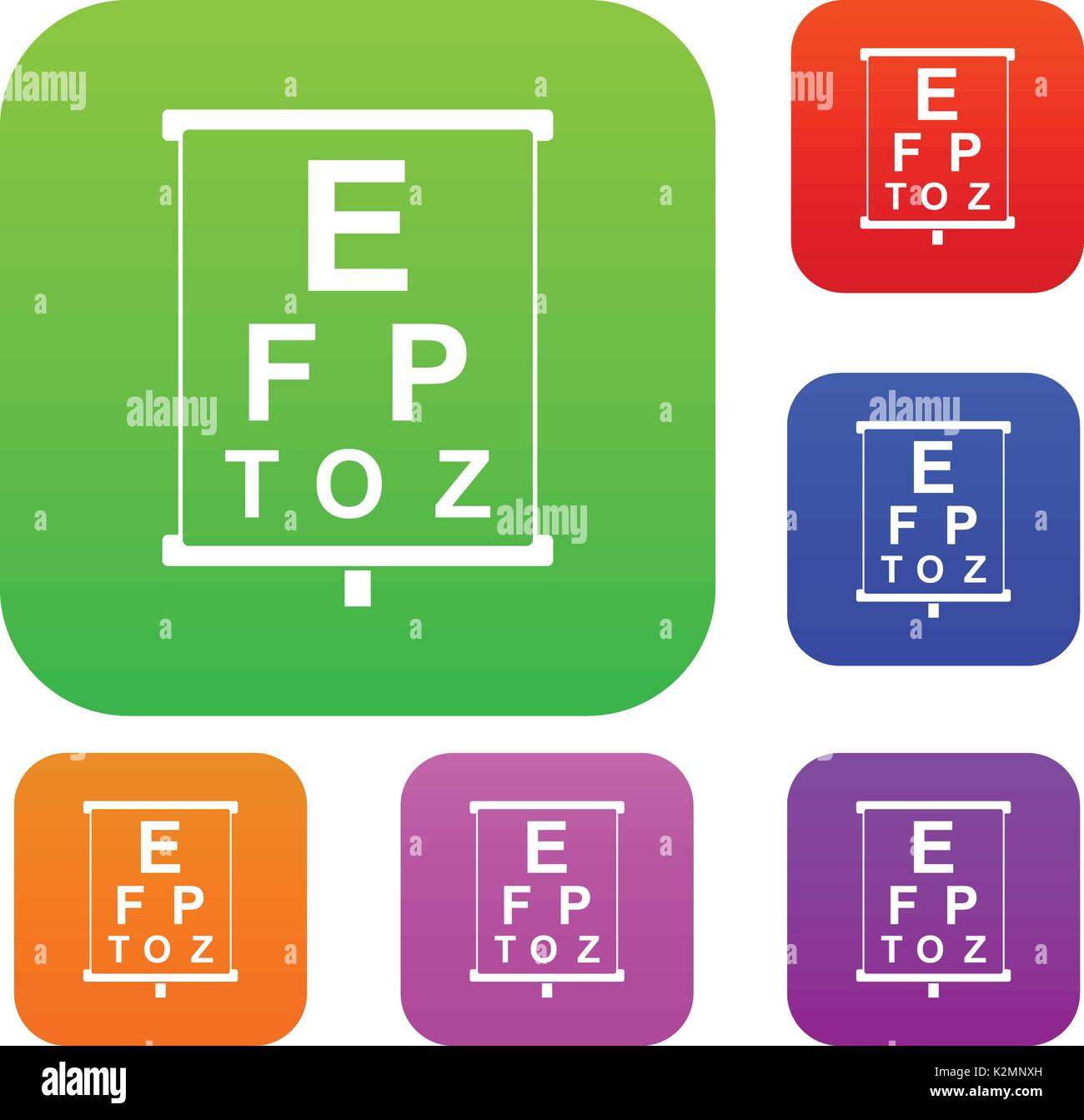 Eyesight letters optometry Stock Vector Images - Alamy