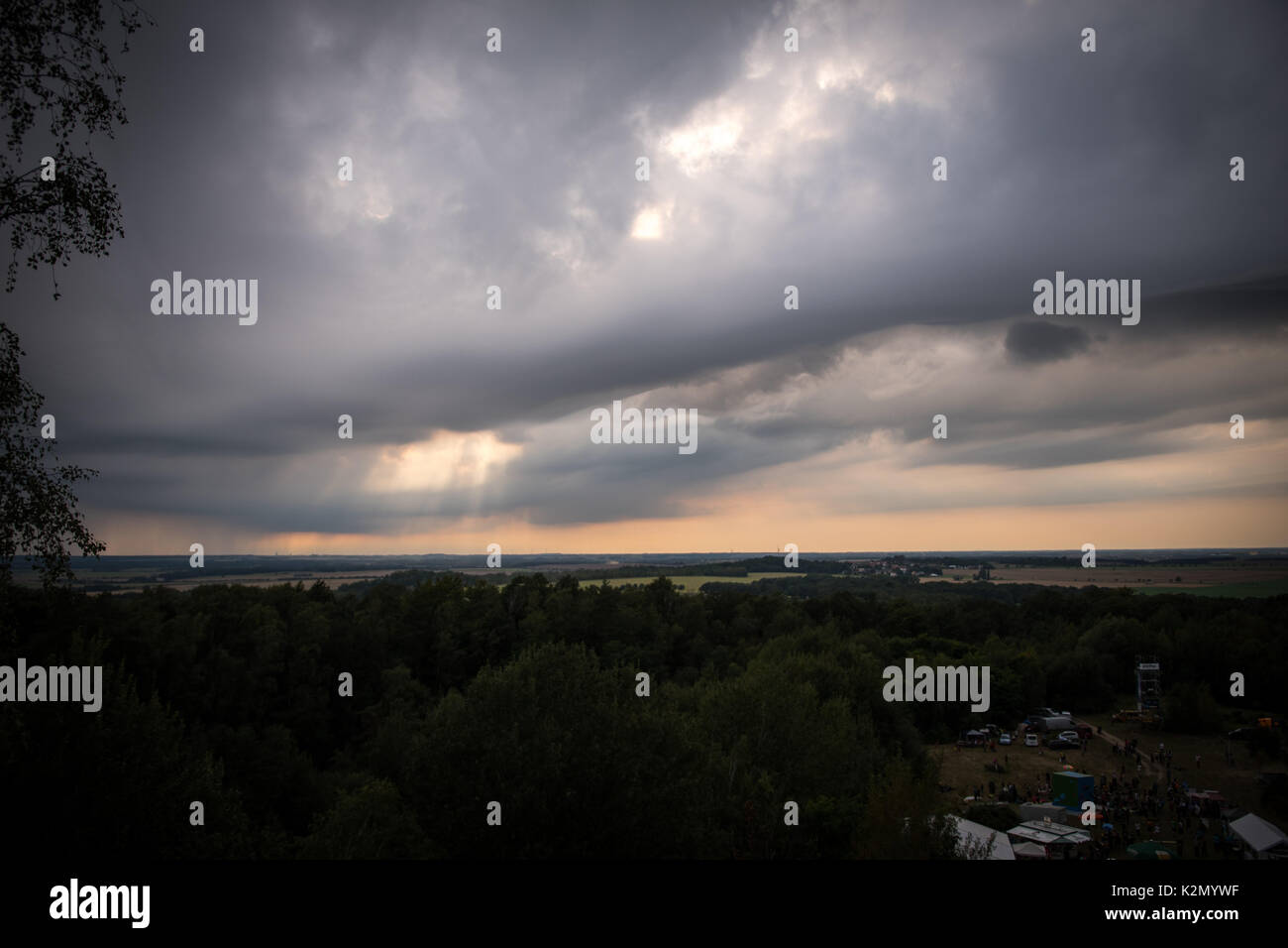 Summer rain time in Germany with cloud formations Stock Photo - Alamy