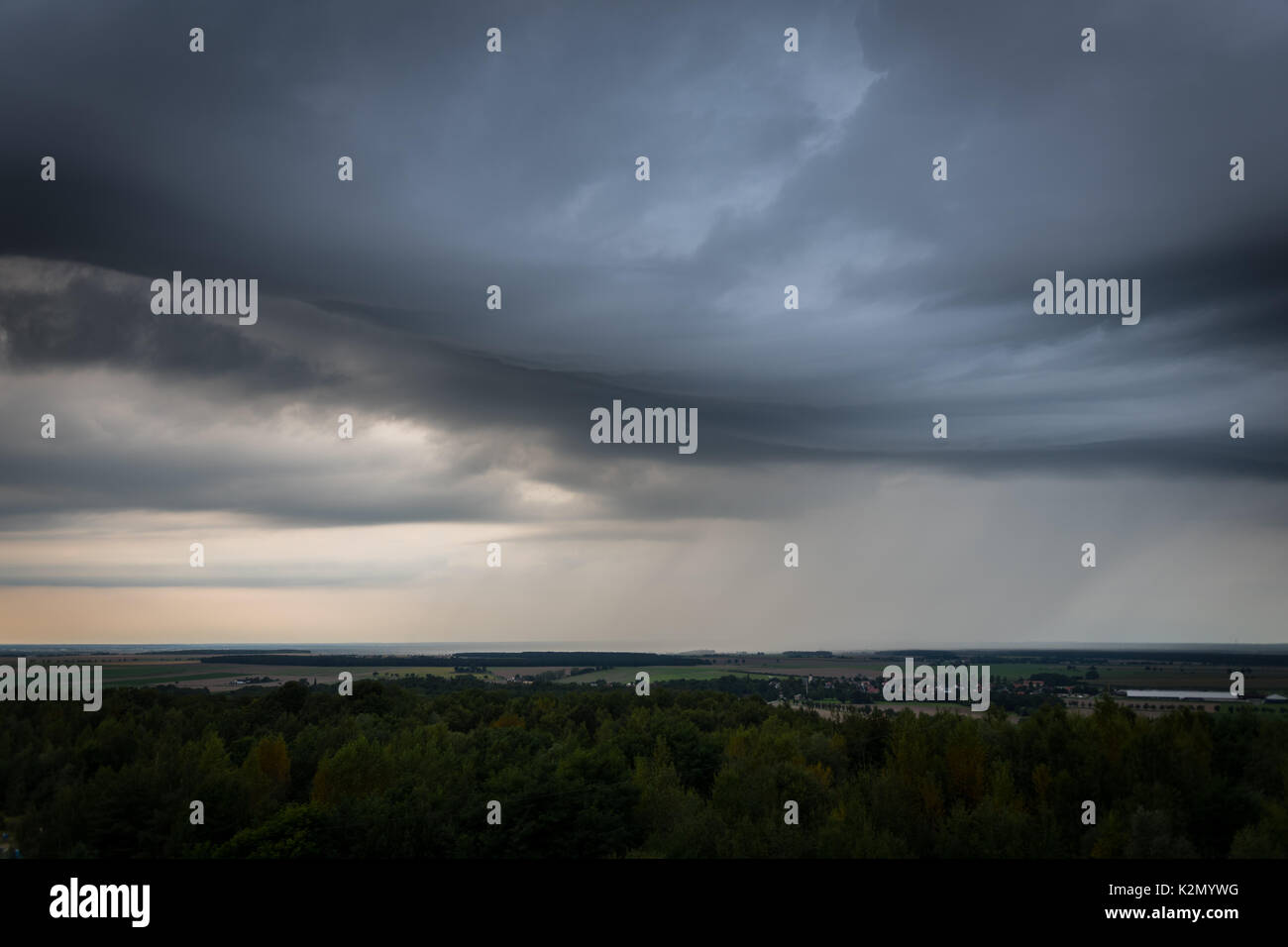 Summer rain time in Germany with cloud formations Stock Photo - Alamy