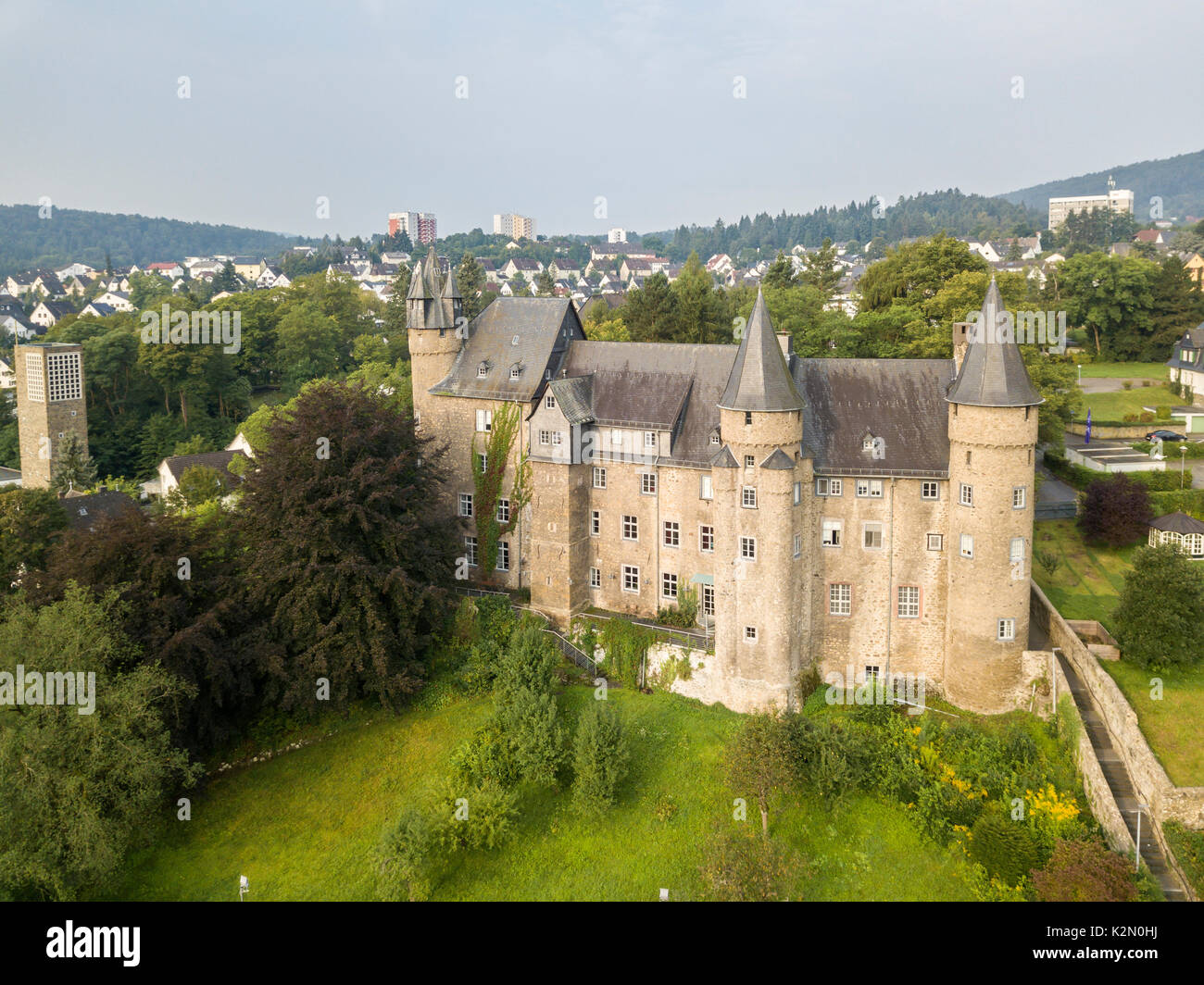 Historic castle in town Herborn. Hesse, Germany Stock Photo - Alamy