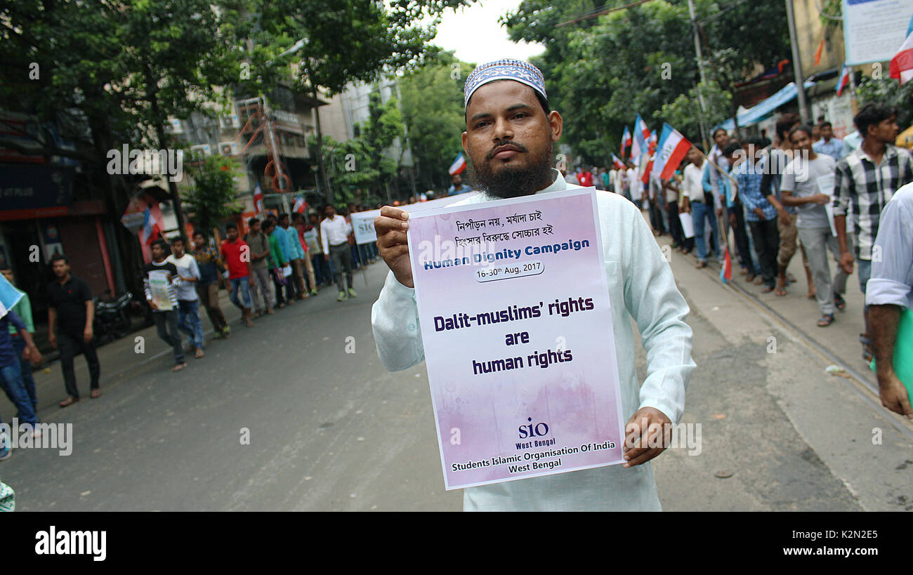 Kolkata, India. 30th Aug, 2017. An India Muslim Students during a ...