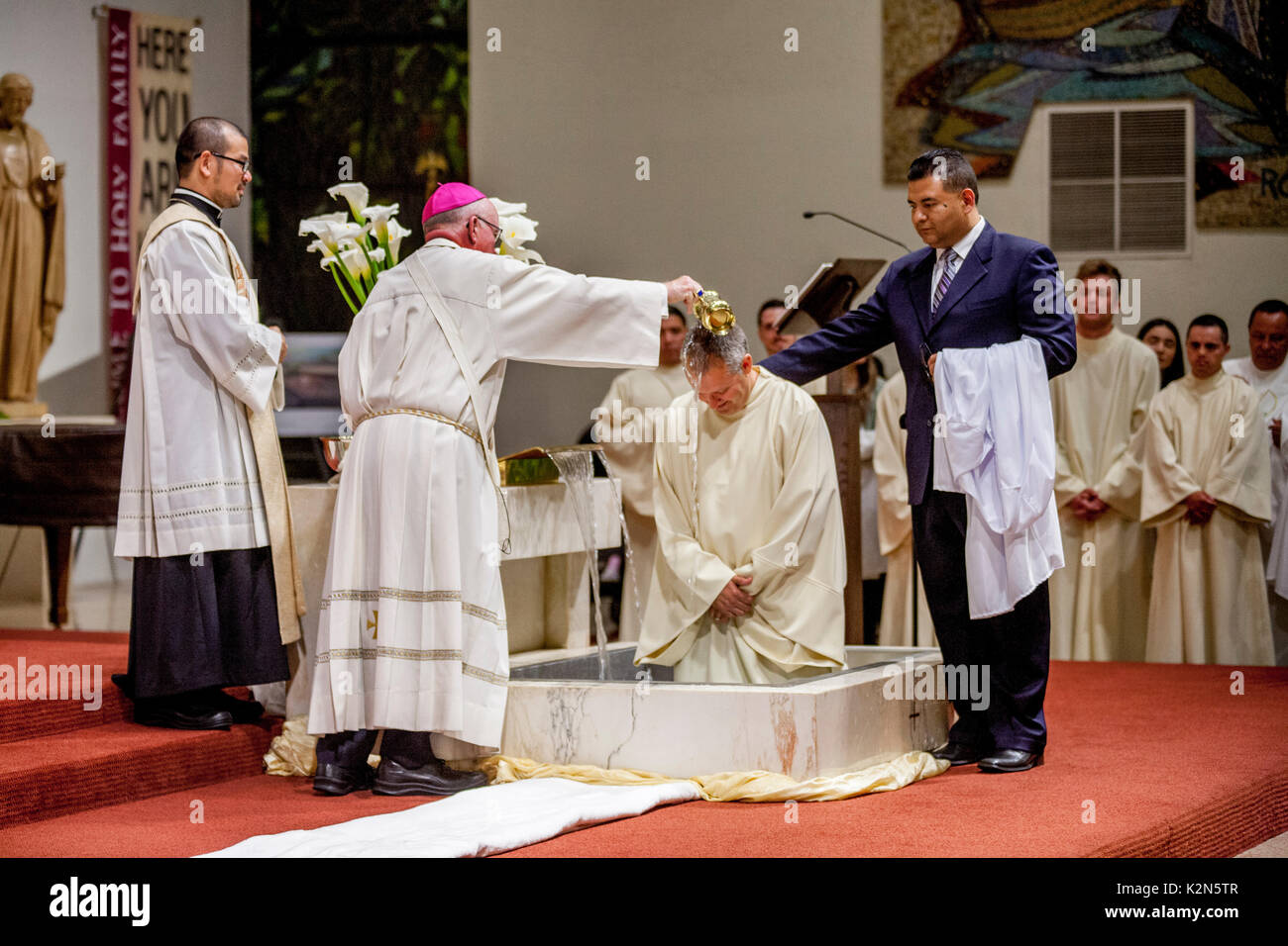 Catholic Baptism Adult Stock Photos & Catholic Baptism Adult Stock ...