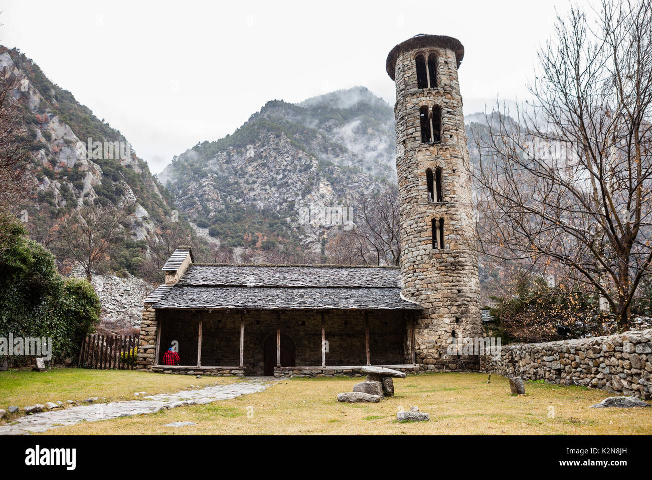 Church of Santa Coloma d´Andorra Stock Photo - Alamy
