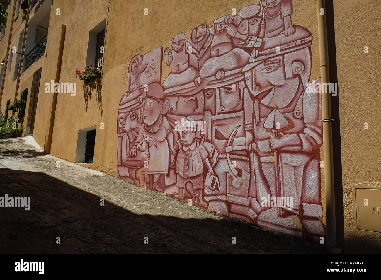 Street art murals in Orgosolo, Sardinia, Italy Stock Photo - Alamy