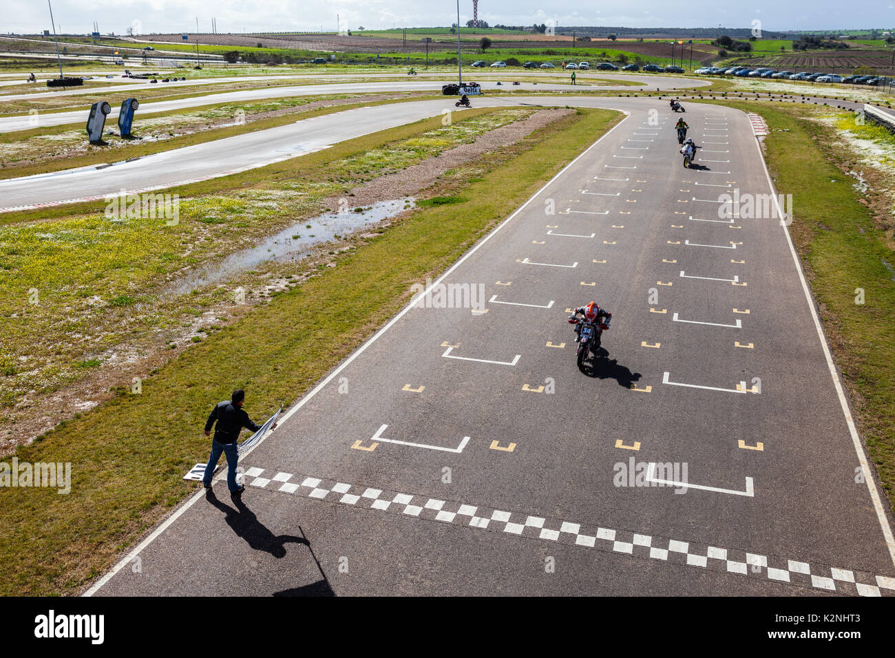 Motorcycle race finish line hi-res stock photography and images - Alamy