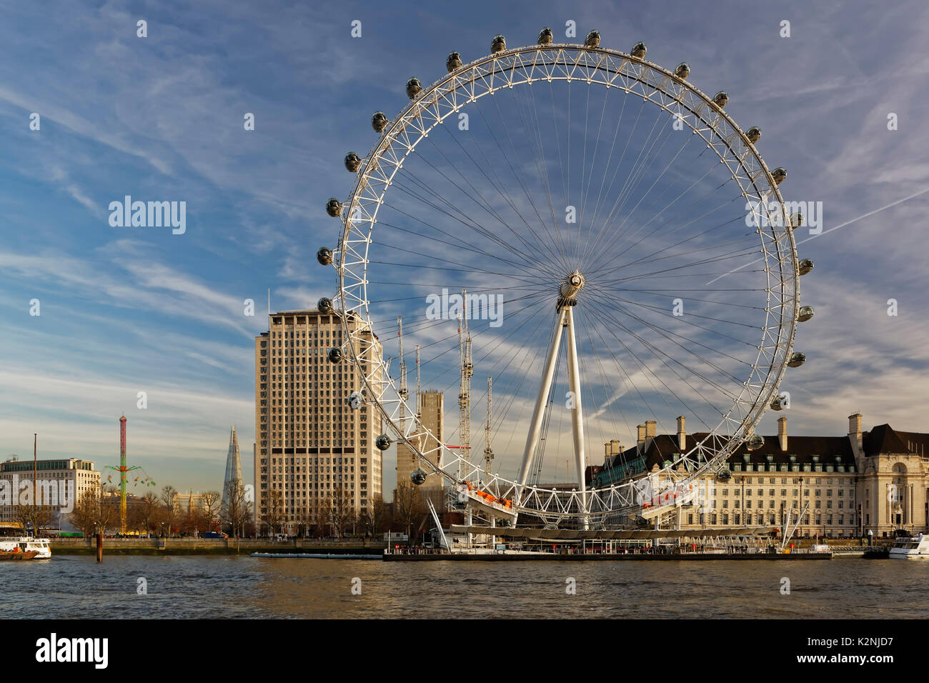 London Eye, Ferris Wheel on the River Thames, London, England, United ...