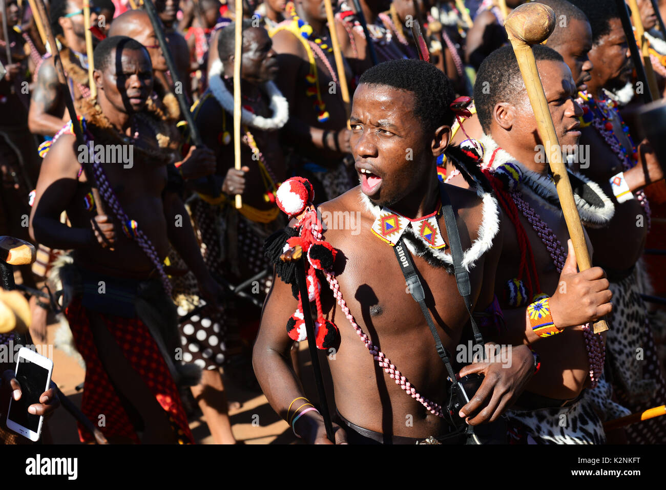 Swaziland Umhlanga Reed Dance Stock Photo - Alamy