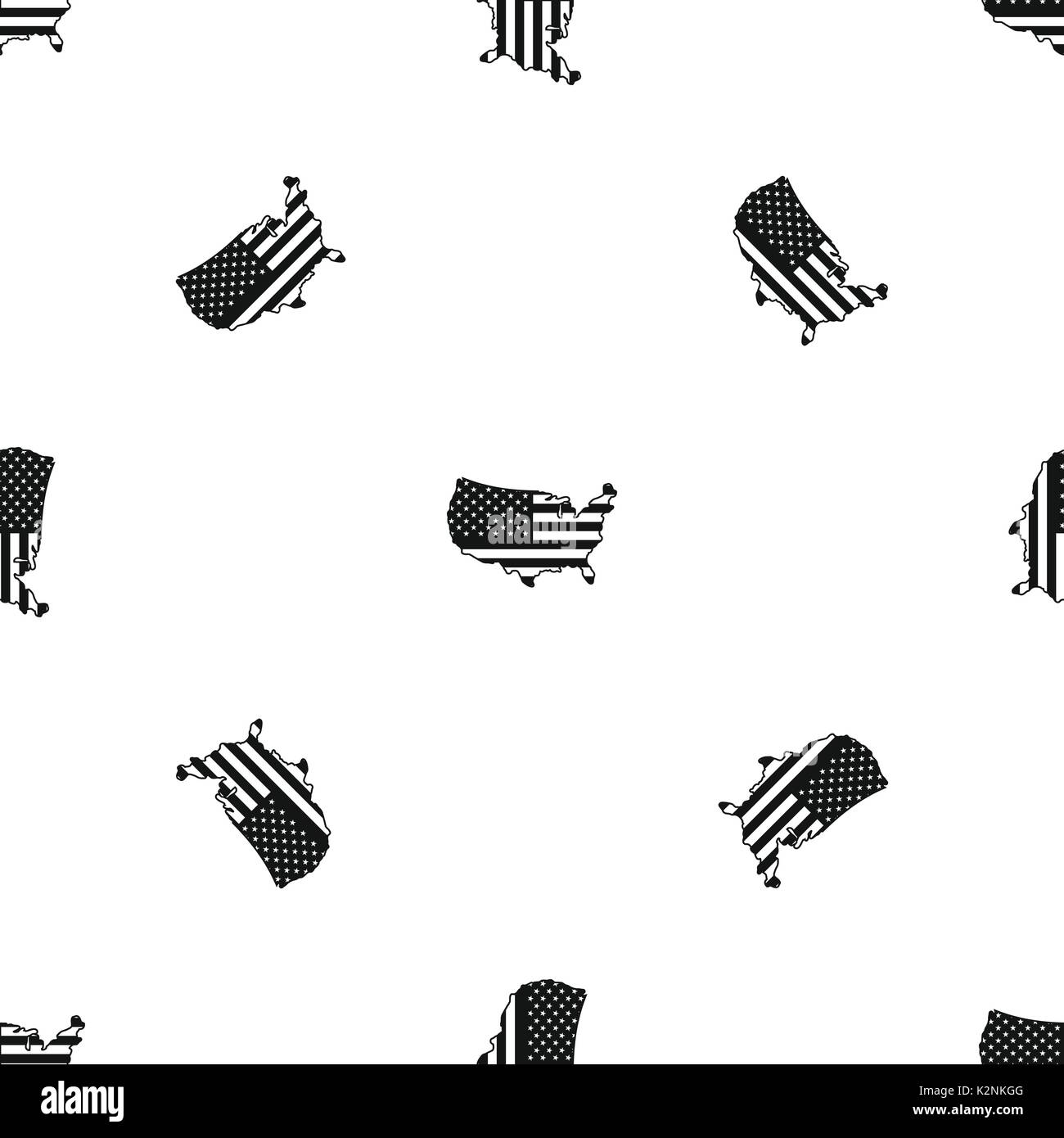 USA map pattern seamless black Stock Vector Image & Art - Alamy