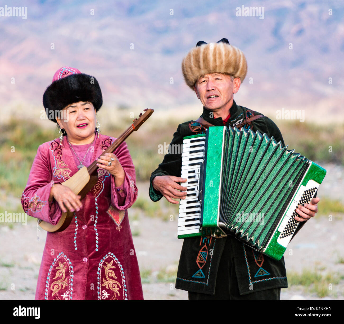 Kazakh national musical instruments hi-res stock photography and images ...