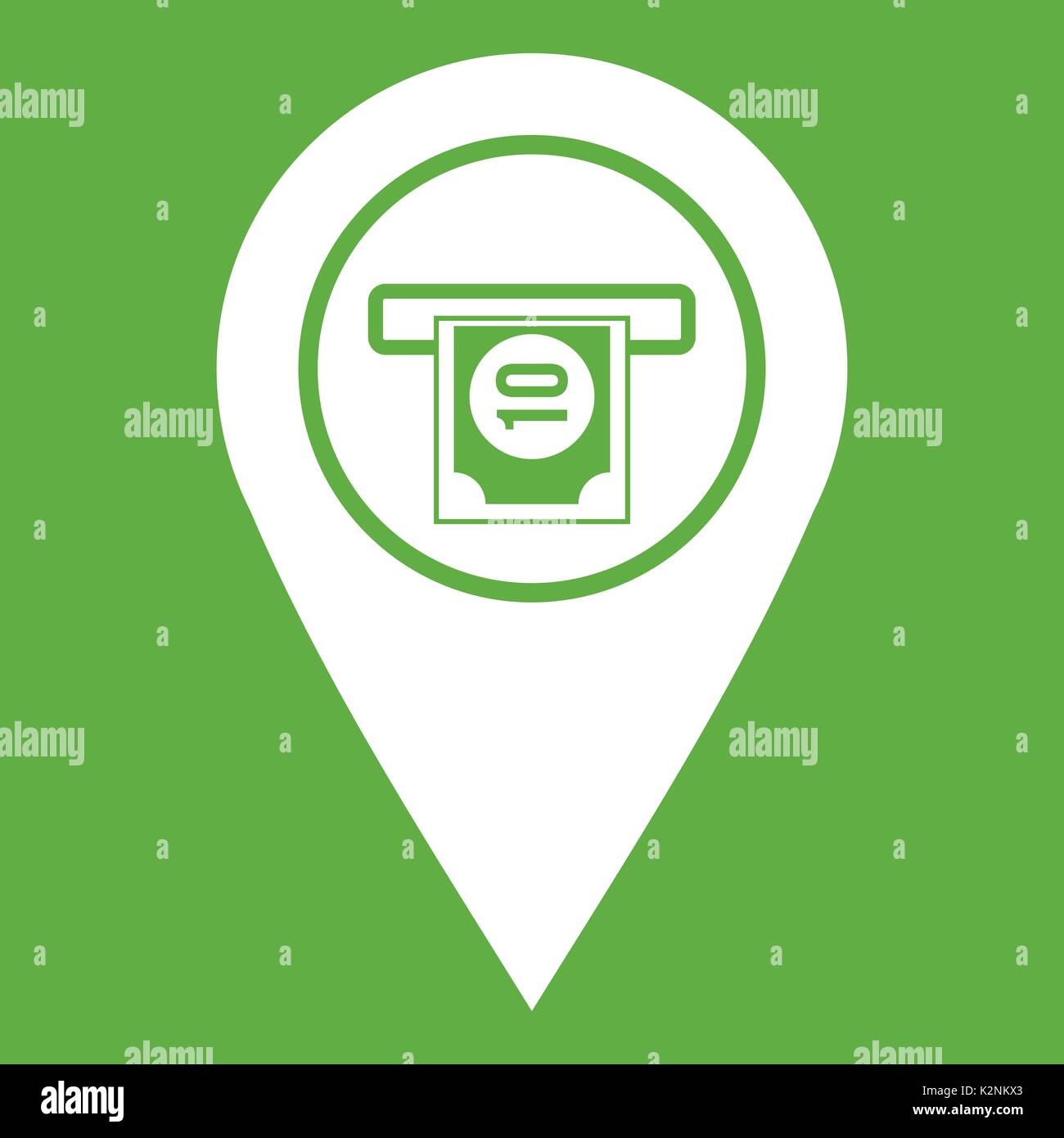 Cash terminal pointer icon green Stock Vector Image & Art - Alamy