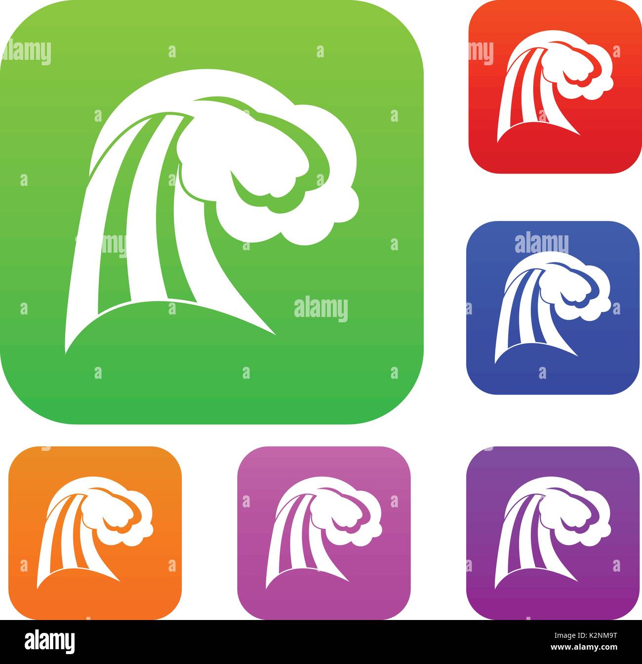 Big wave set collection Stock Vector Image & Art - Alamy