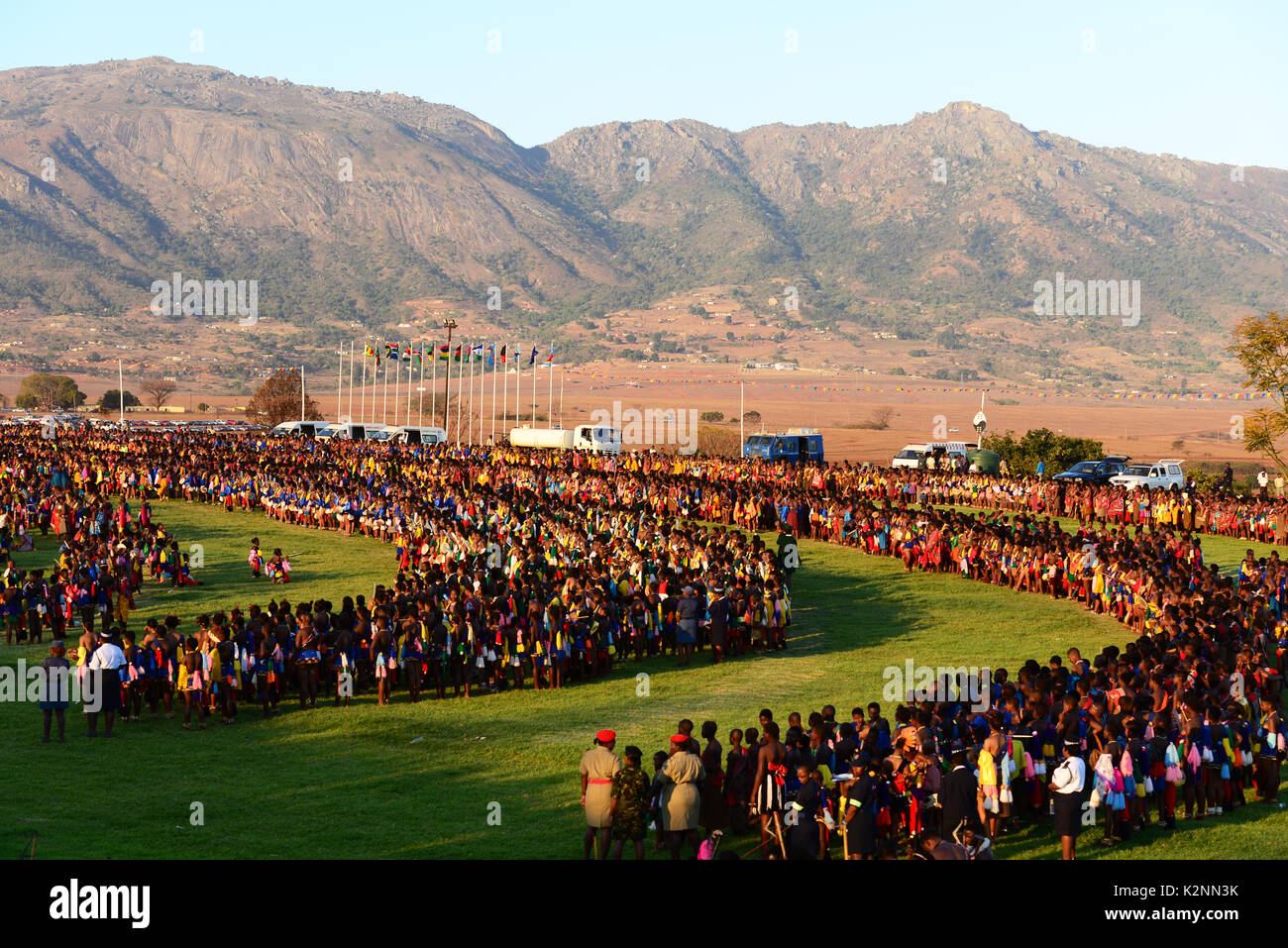Swaziland Umhlanga Reed Dance Stock Photo - Alamy