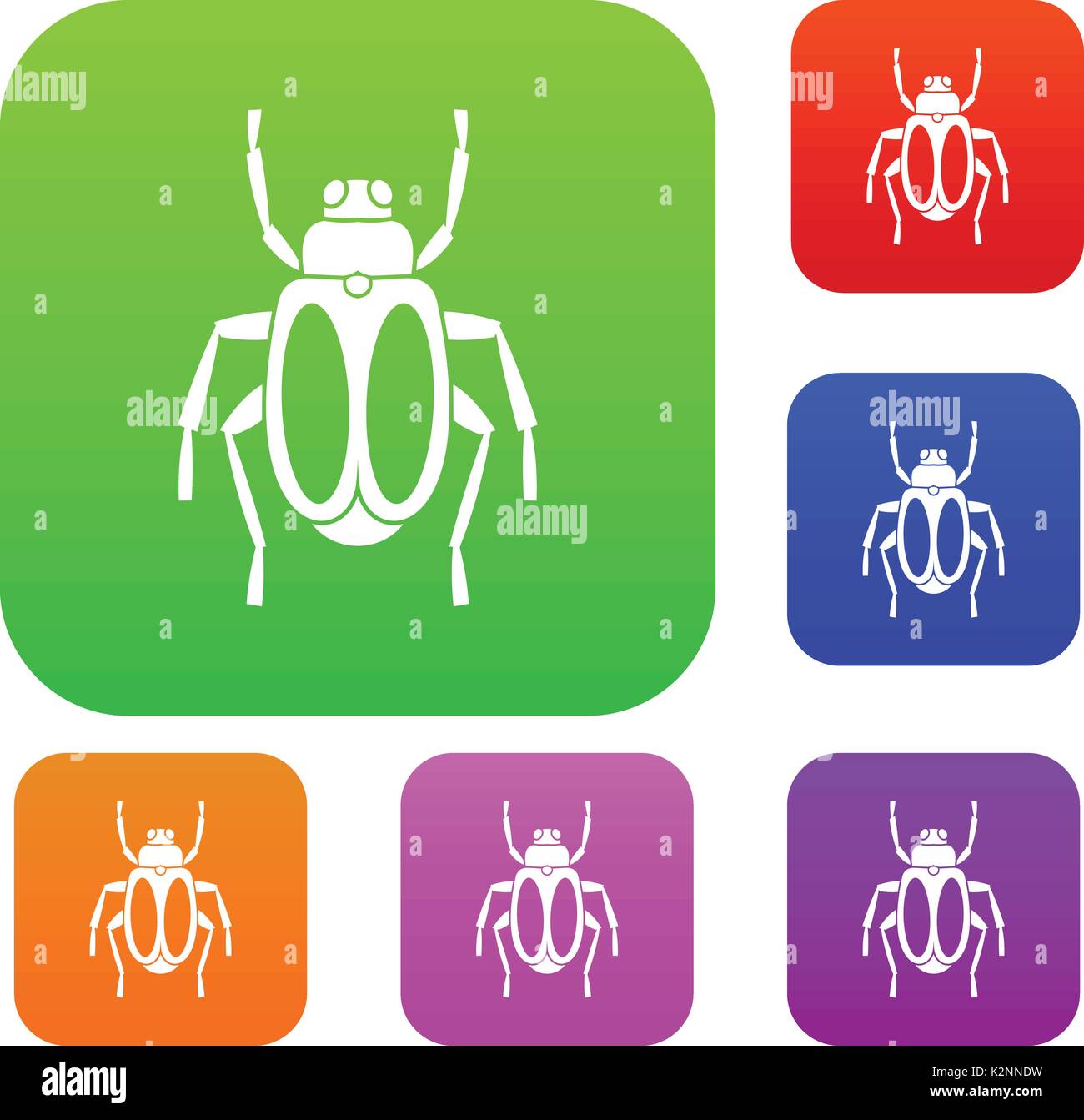 Dung beetle set collection Stock Vector Image & Art - Alamy