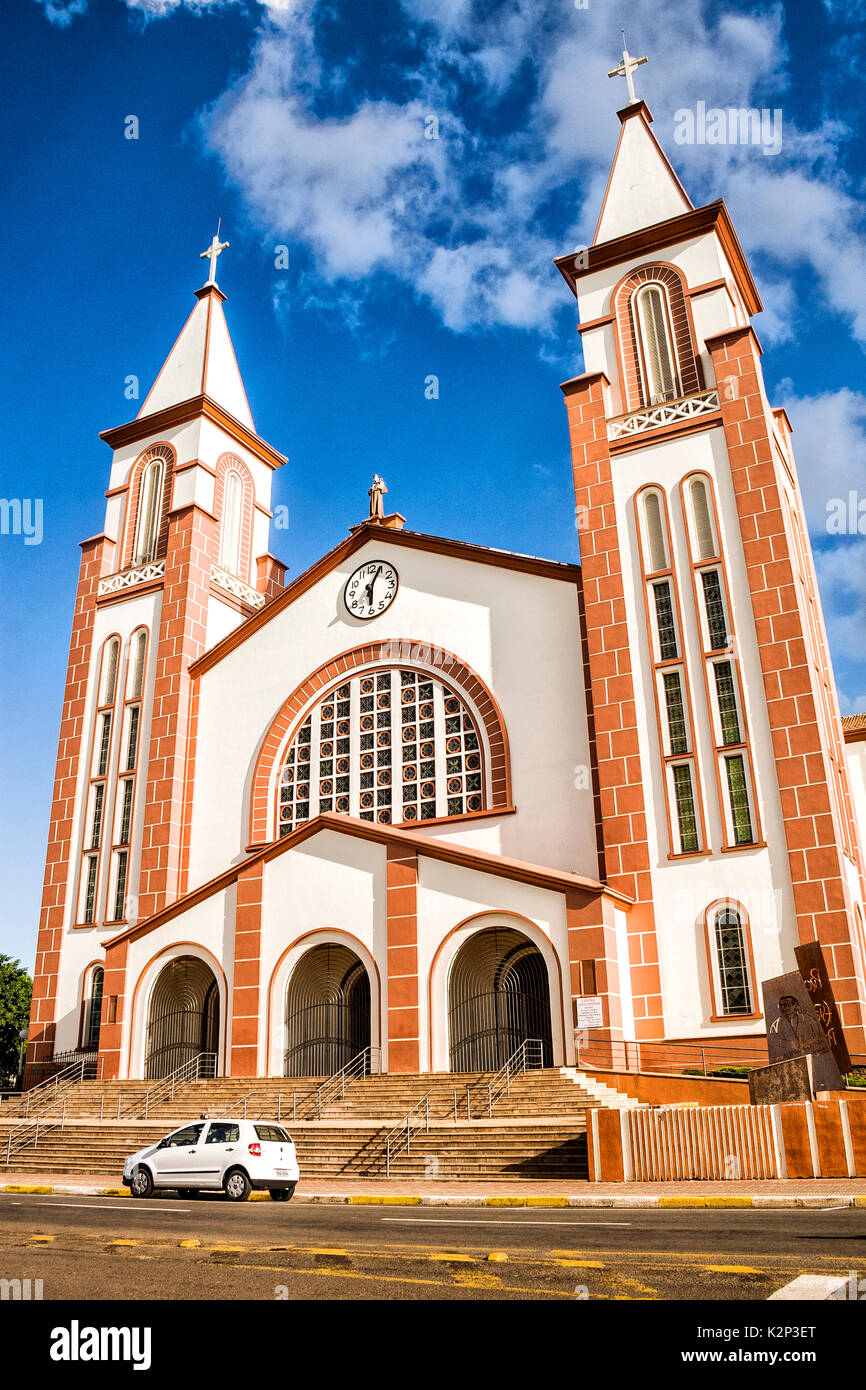 Santo Antonio Cathedral. Chapeco, Santa Catarina, Brazil Stock Photo ...