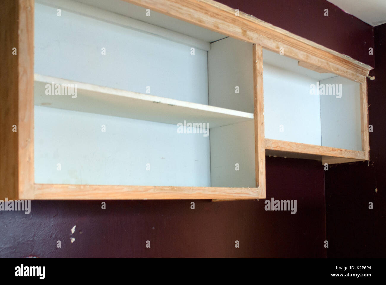 Red kitchen cabinet hi-res stock photography and images - Alamy