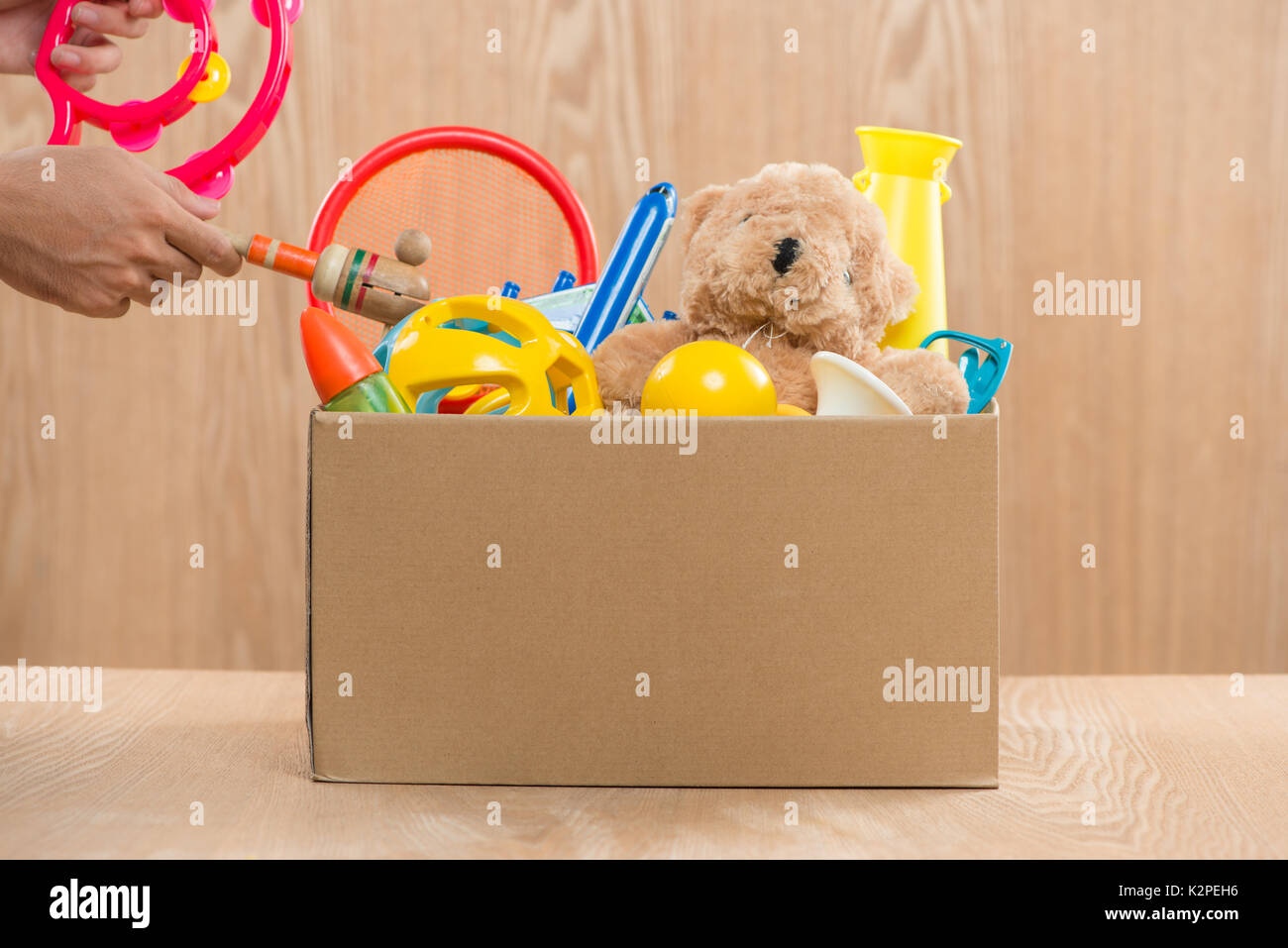 Donating toys hi-res stock photography and images - Alamy