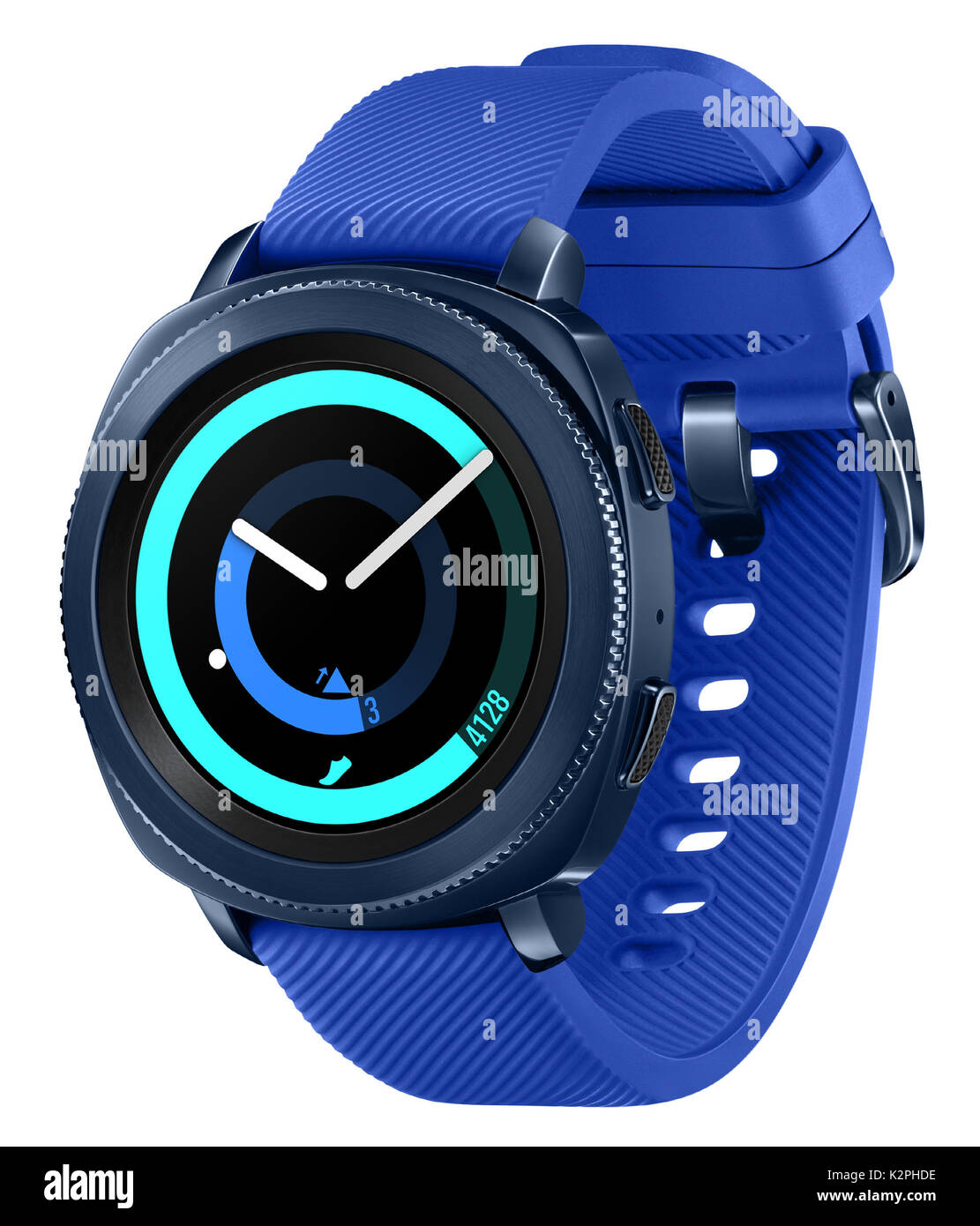 Samsung's new smartwatch Shown is Samsung Electronics Co.'s Gear Sport ...