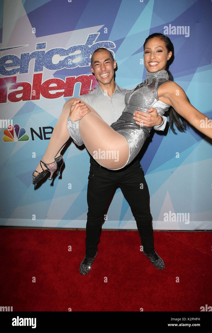 29 August 2017 - Hollywood, California - Junior Alabi, Emily Alabi. NBC ...