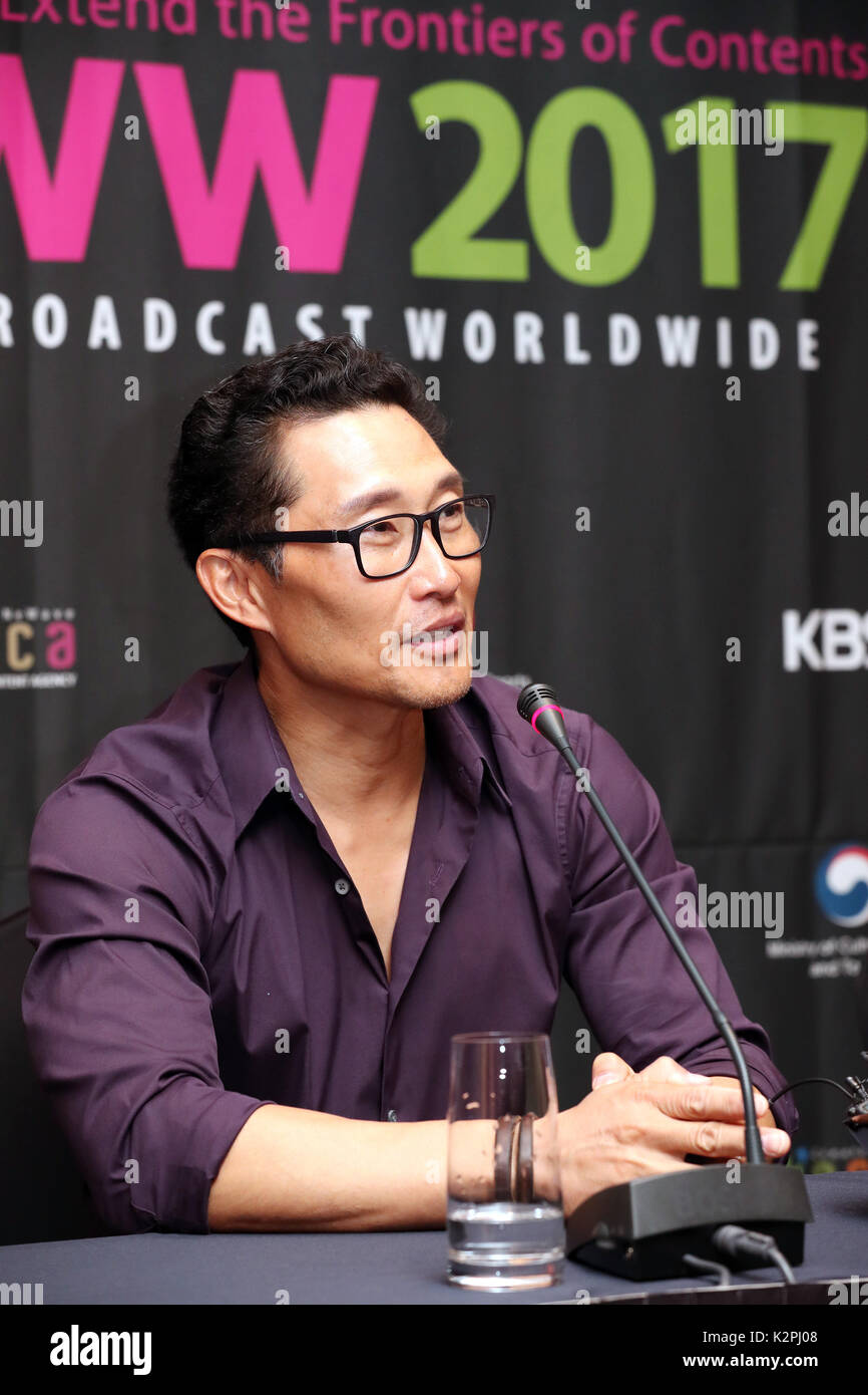 Daniel Dae Kim at BCWW in Seoul Korean-American actor Daniel Dae Kim ...
