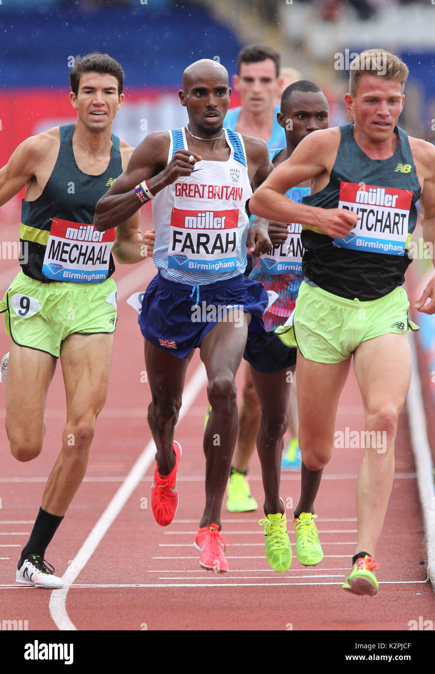 Andrew Butchart (GBR), Mo Farah aka Mohamed Farah (GBR) and Adel ...