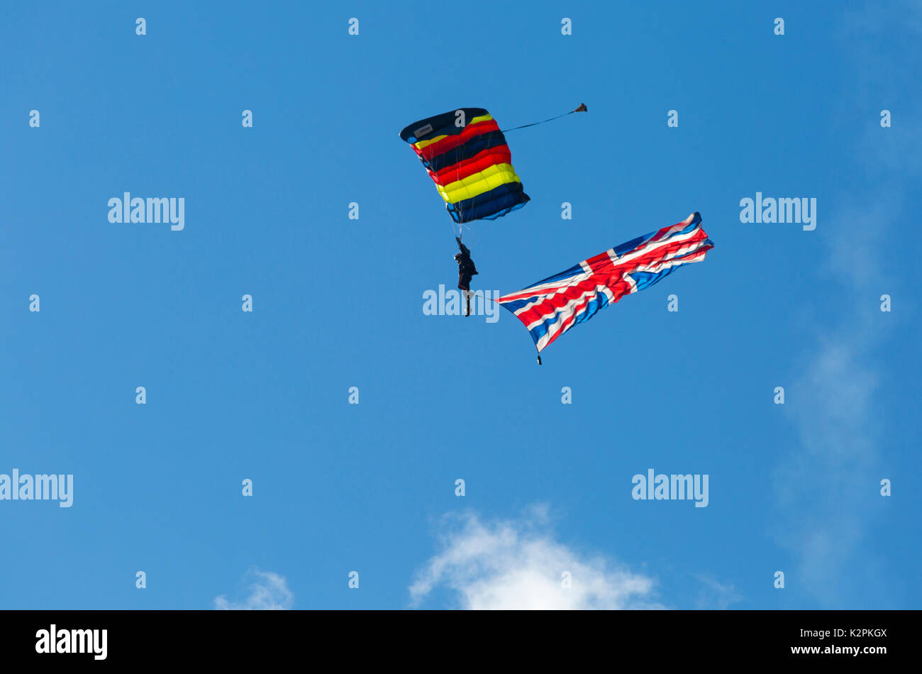 British Army Parachute Regiment Freefall Team High Resolution Stock ...