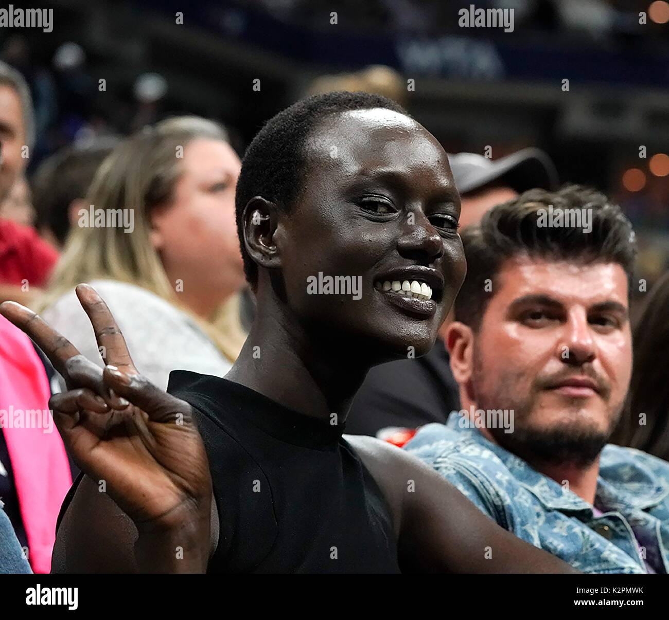 Ajak Deng in attendance for US Open Tennis Championships - MON, Arthur ...