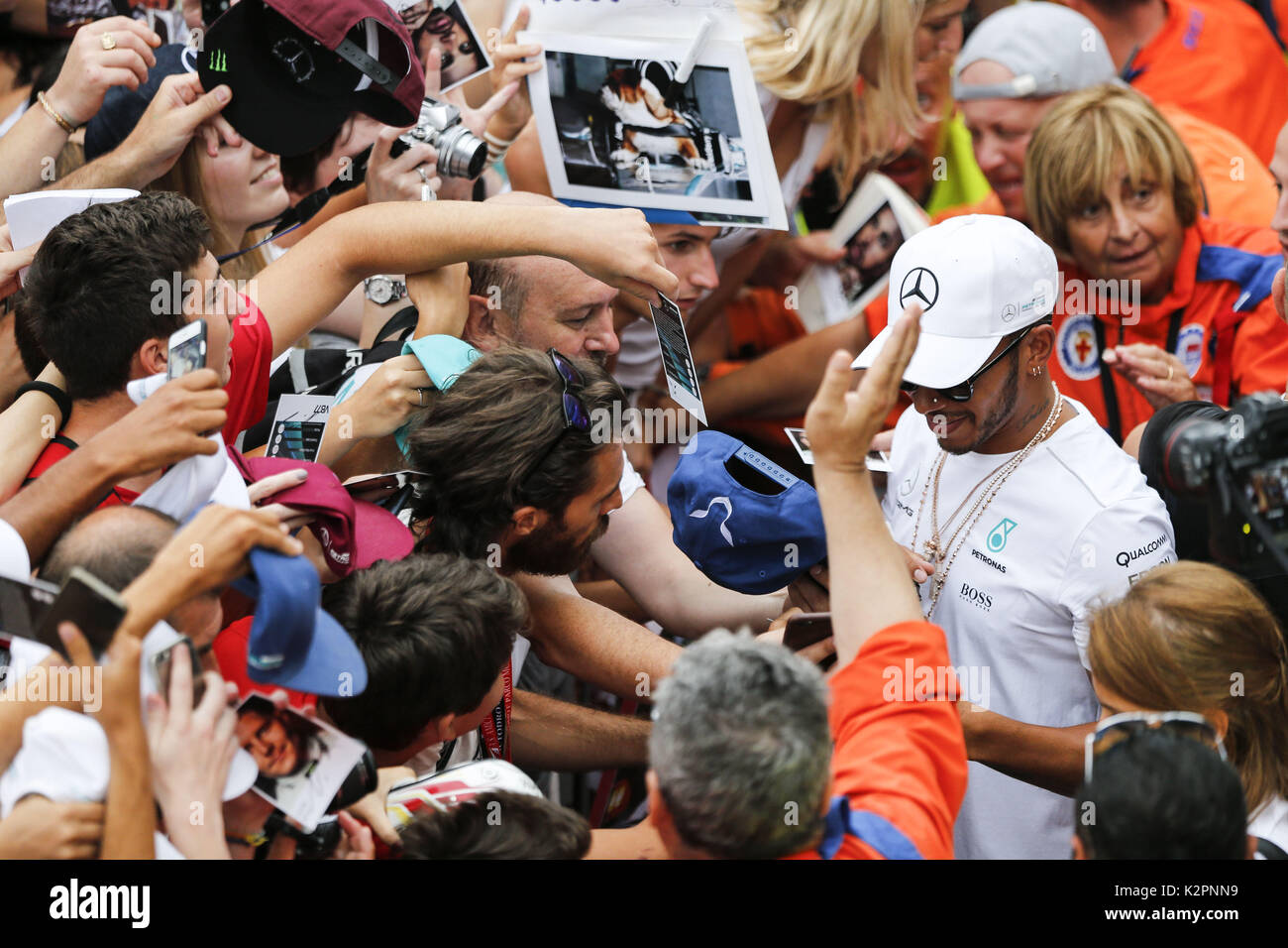 Lewis hamilton italy 2017 2017 hi-res stock photography and images - Alamy