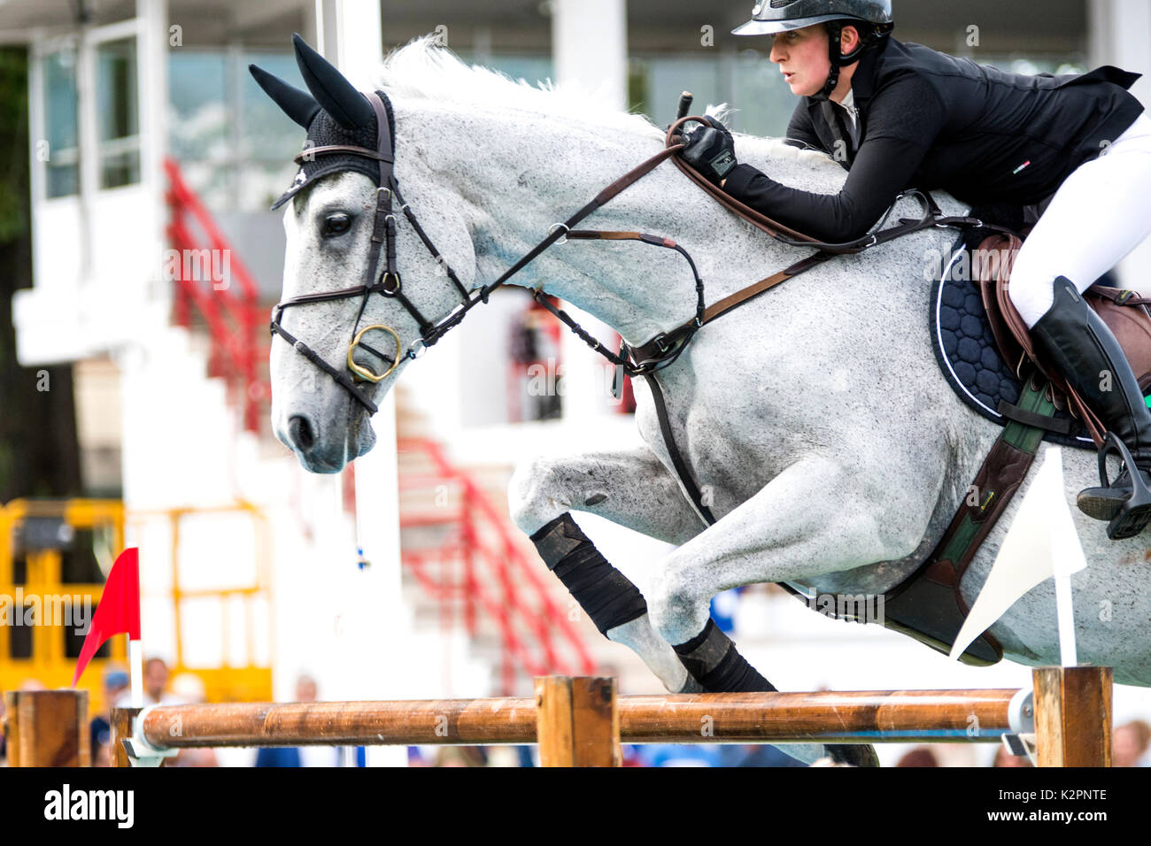 Gijon, Spain. 31st Aug, 2017. Louise Saywell (Great Britain) with Tin ...