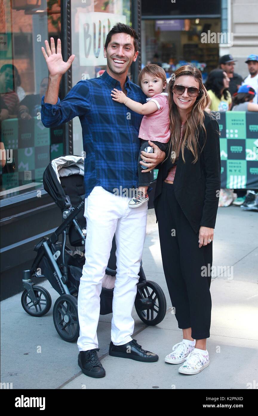 New York, NY, USA. 31st Aug, 2017. Nev Schulman and Laura Perlongo at ...