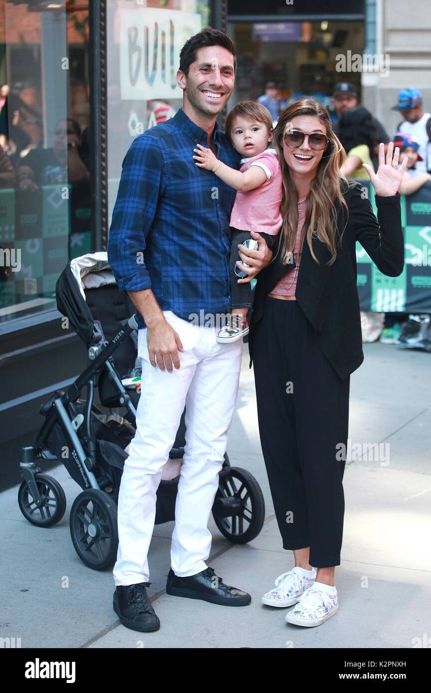 New York, NY, USA. 31st Aug, 2017. Nev Schulman and Laura Perlongo at ...