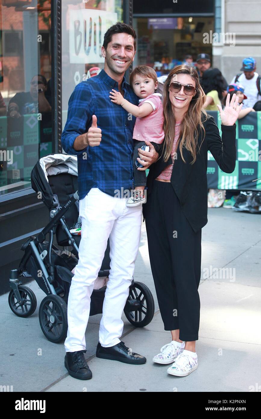 New York, NY, USA. 31st Aug, 2017. Nev Schulman and Laura Perlongo at ...