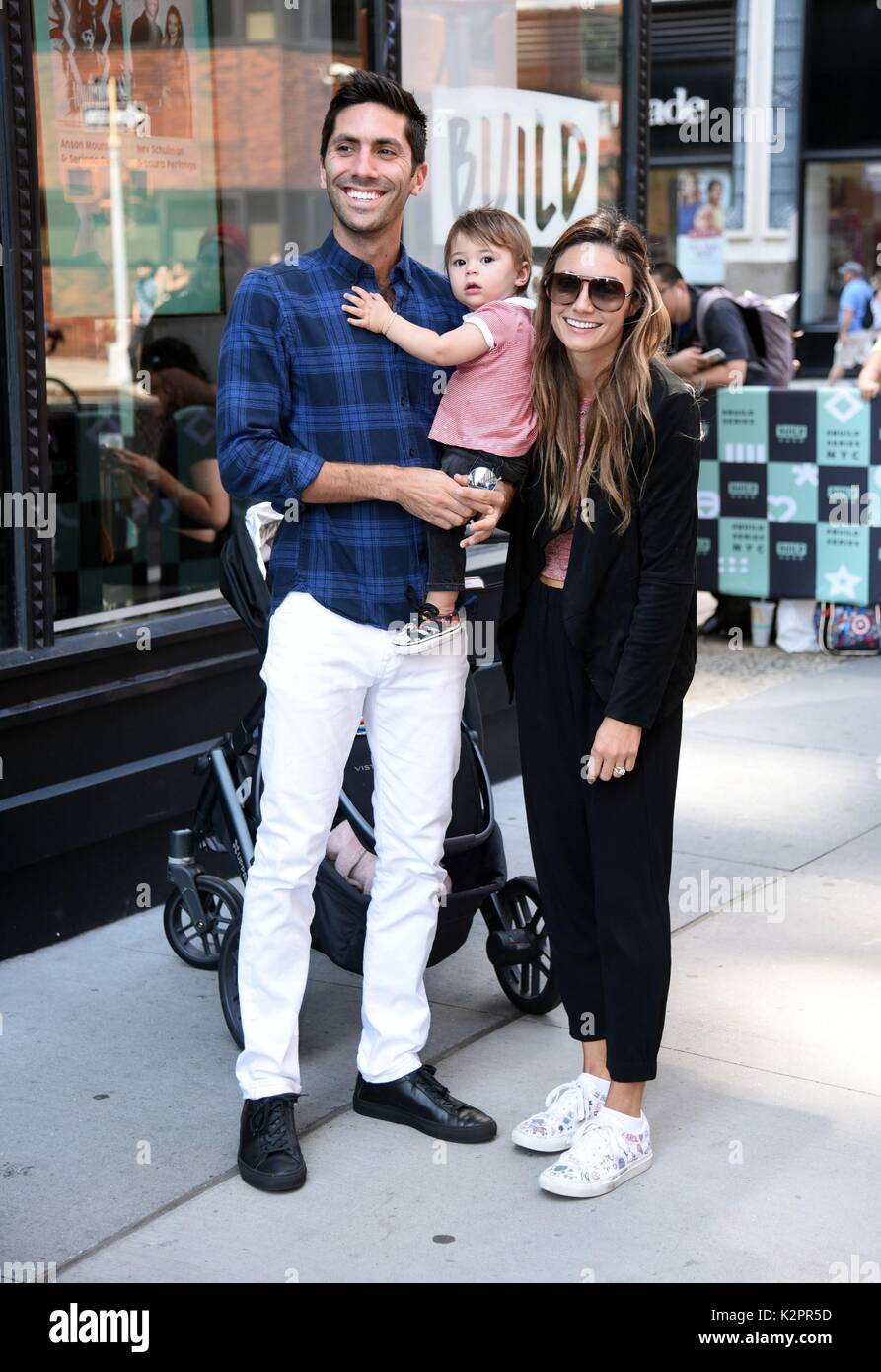 Nev Schulman, Cleo James Schulman, Laura Perlongo, out to promote WE ...
