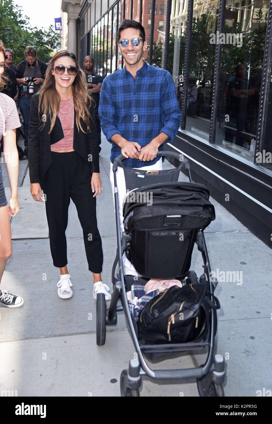 Nev Schulman, Laura Perlongo, Cleo James Schulman, out to promote WE ...