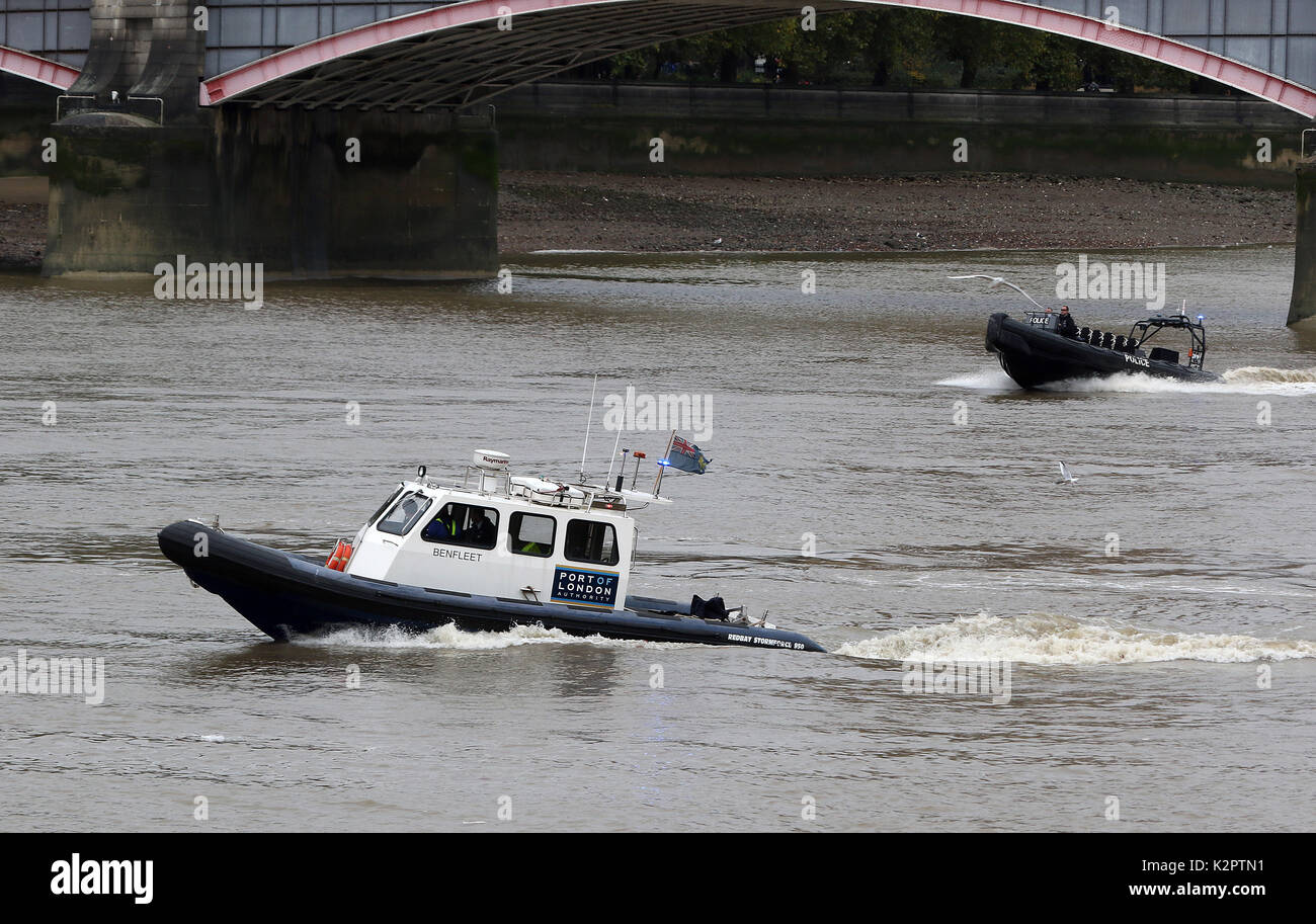 London, UK. 23rd Oct, 2017. Port of London Authority Launch/pilot ...