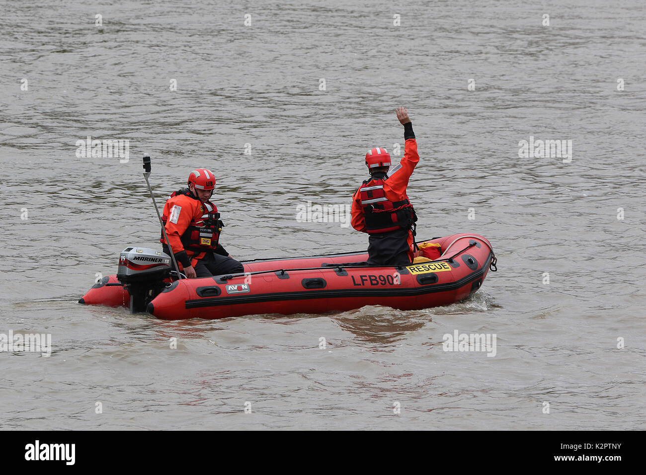 London Fire Brigade inflatable, Emergency Services Exercise, Lambeth ...