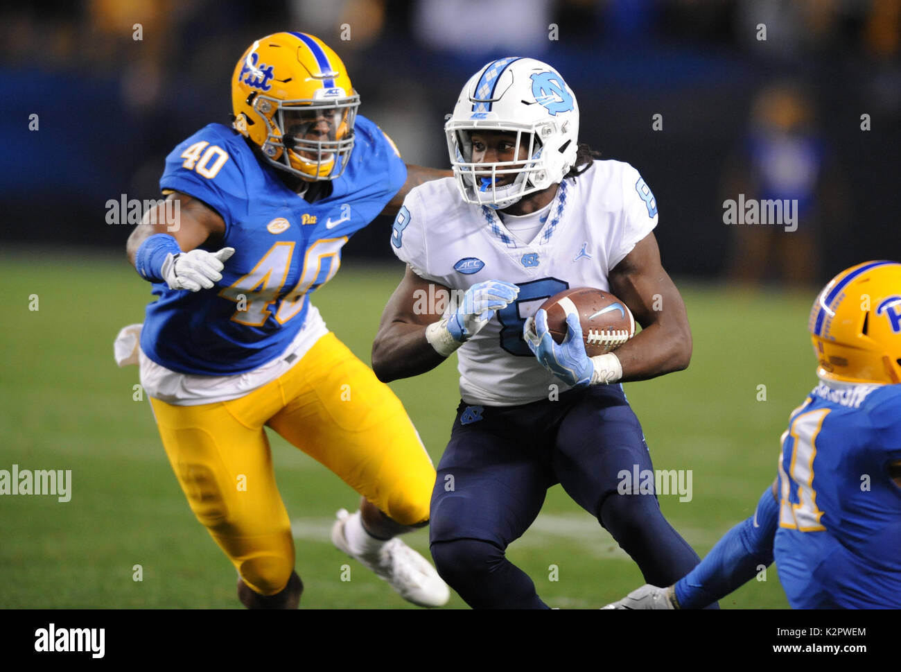 Pittsburgh, PA, USA. 9th Nov, 2017. UNC Michael Carter #8 during the ...