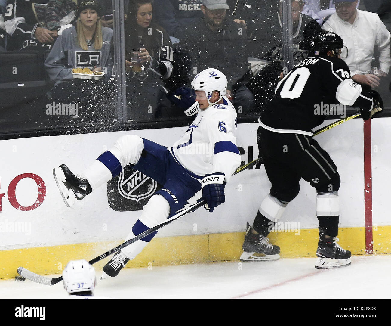 Los Angeles, California, USA. 9th Nov, 2017. Tampa Bay Lightning ...