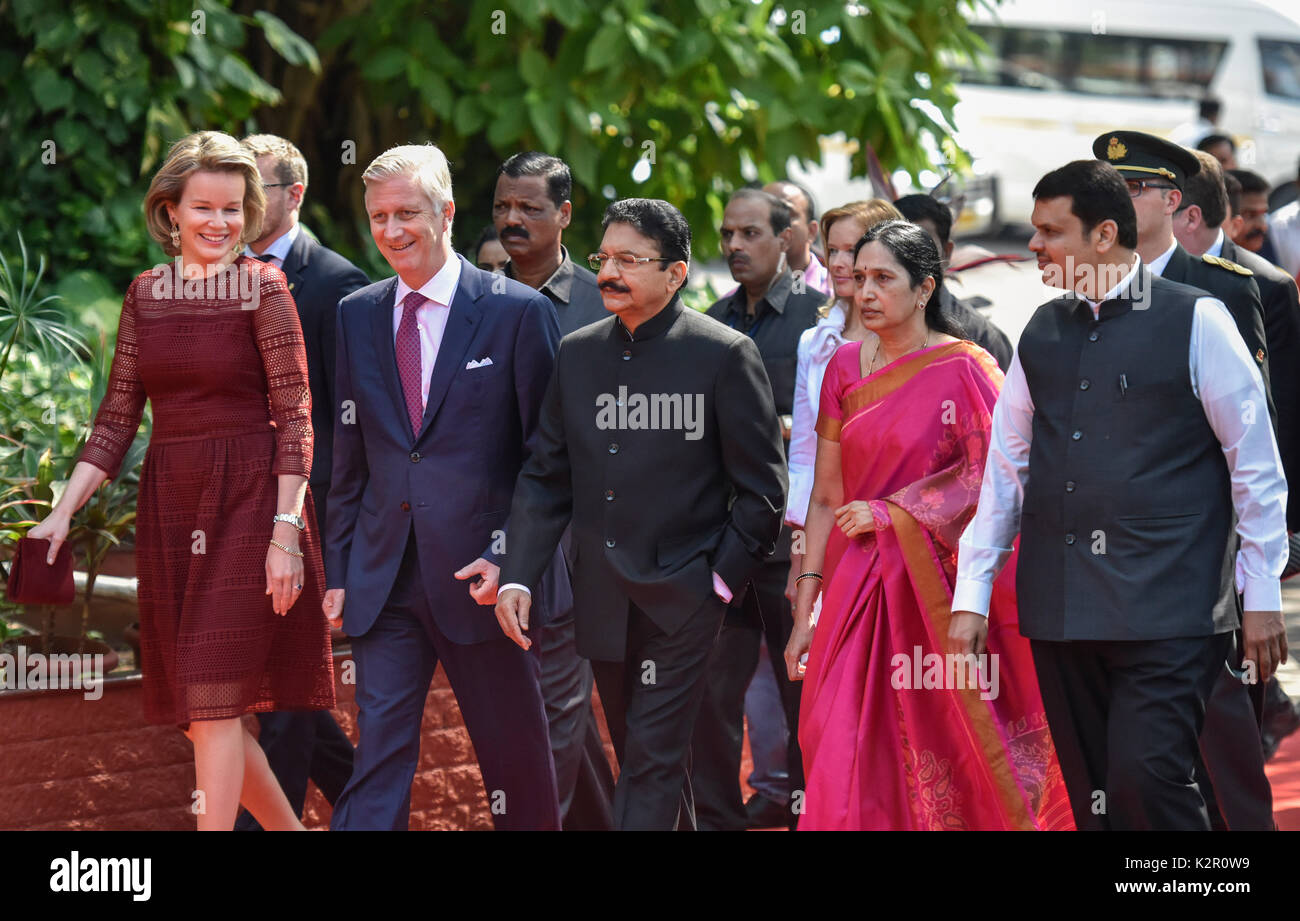 MUMBAI, INDIA - NOVEMBER 8: (L-R) Belgium's Queen Mathilde, King ...