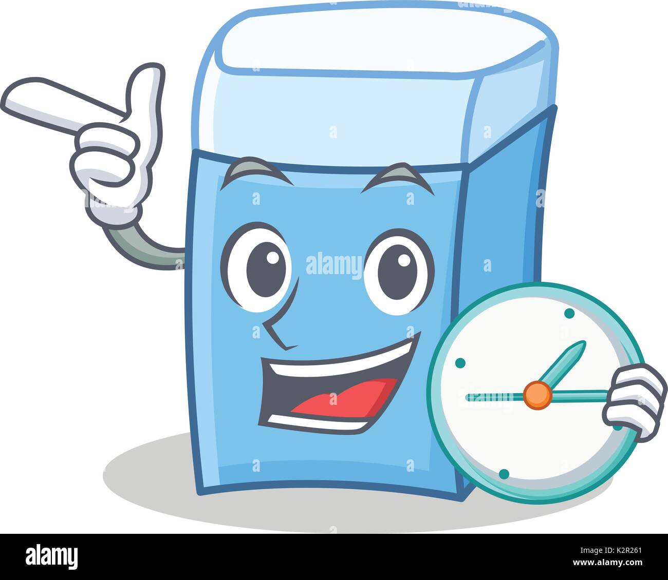With clock eraser character mascot style Stock Vector Image & Art - Alamy
