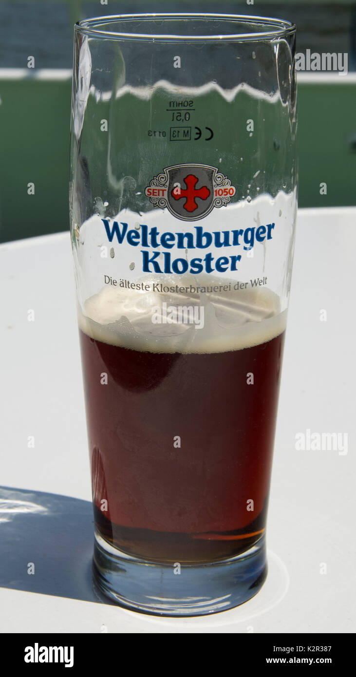 Beer brewed at Weltenburg Monastery on the Danube, Donaudurchbruch ...