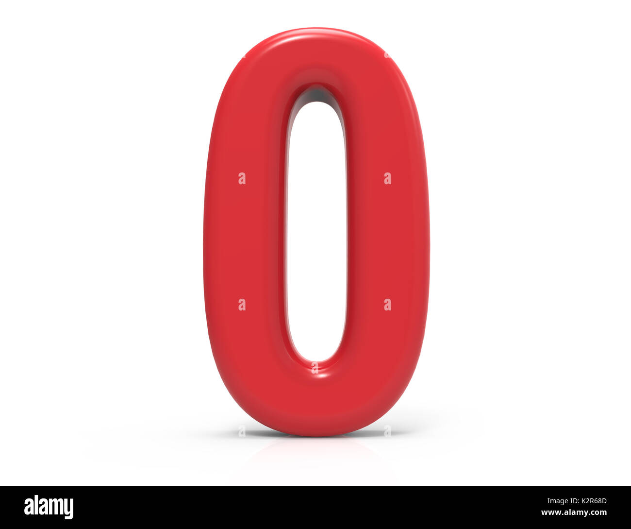 red letter O, 3D rendering plastic texture symbol isolated on white ...