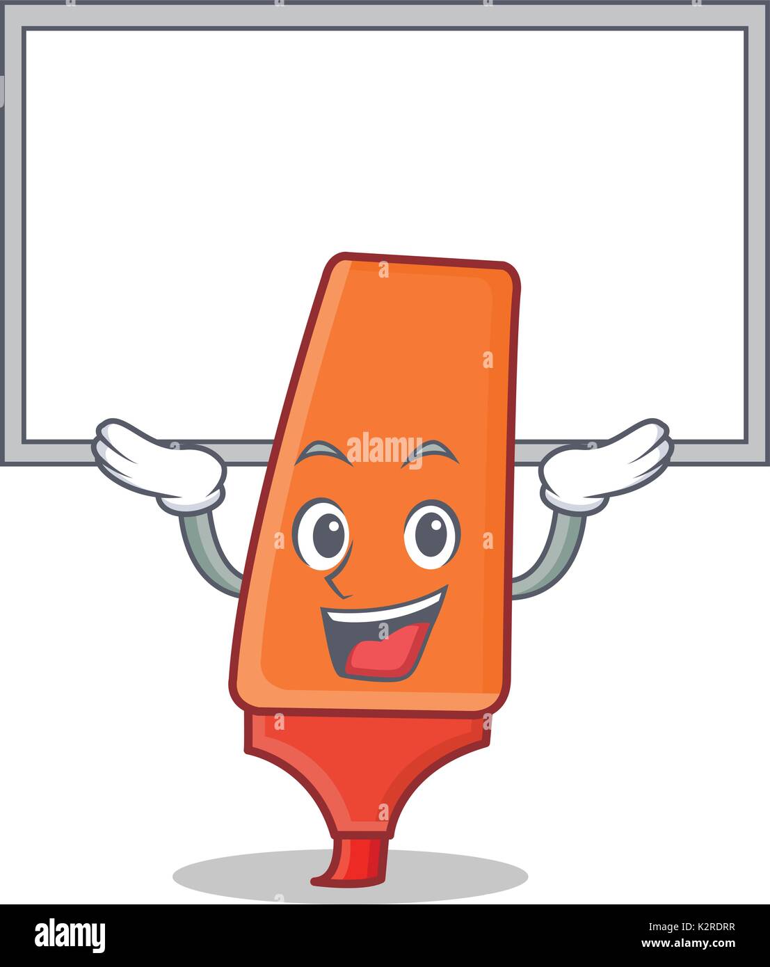 Up board highlighter cartoon character style Stock Vector Image & Art ...