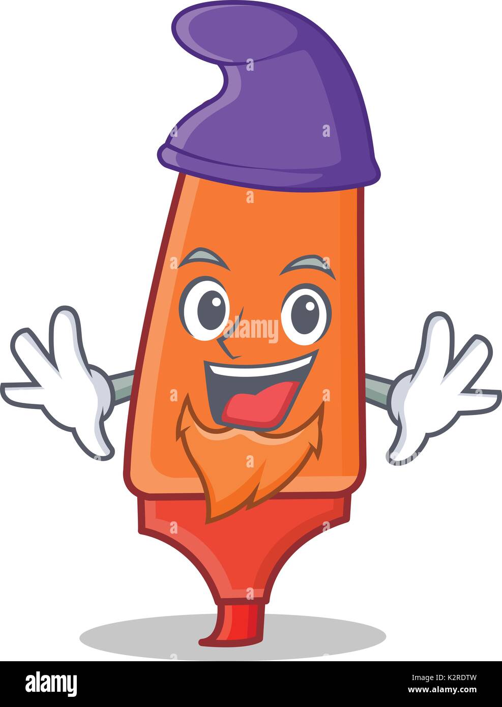 Elf highlighter cartoon character style Stock Vector Image & Art - Alamy