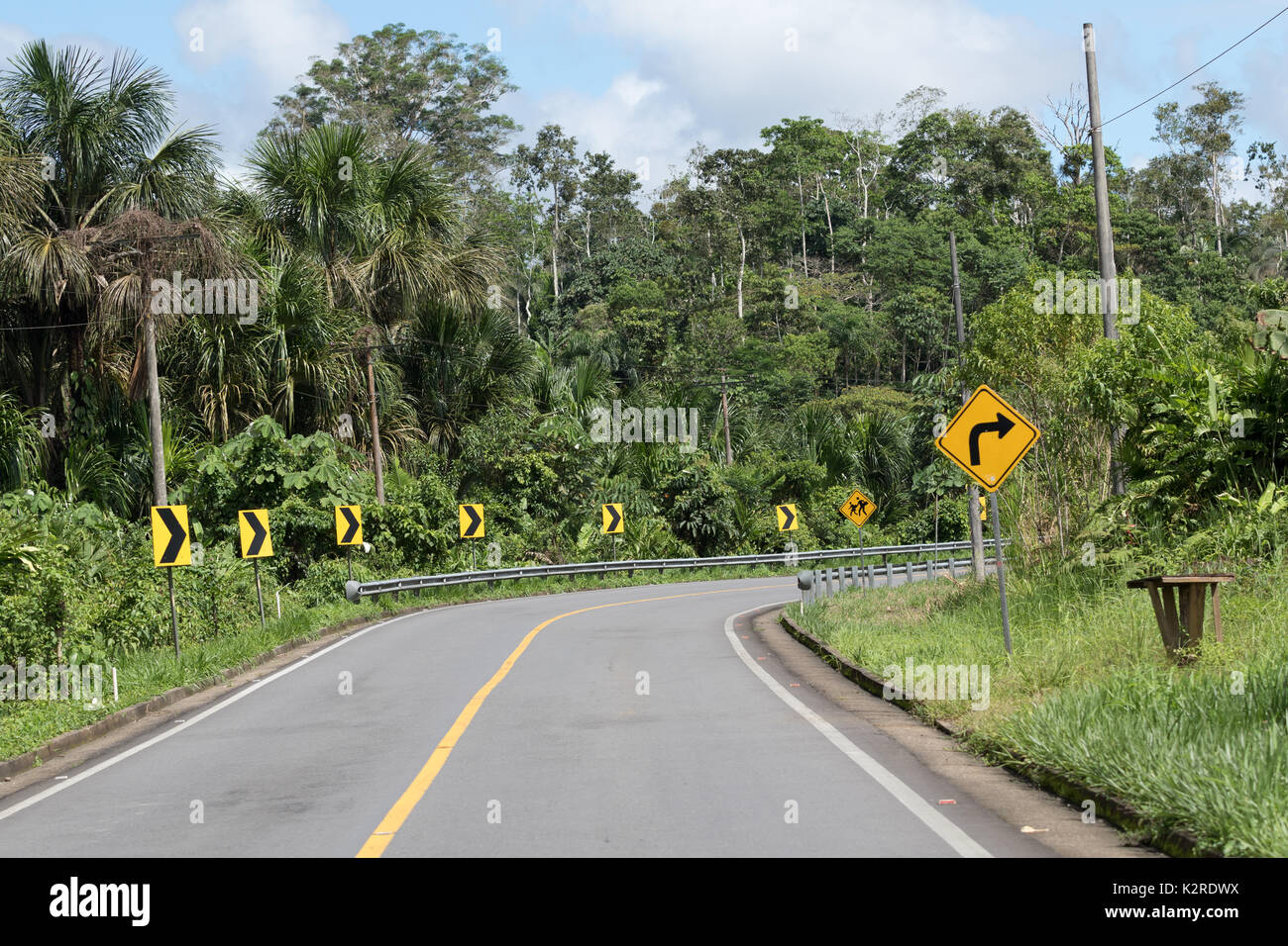 road through the Amazon area of Ecuador Stock Photo - Alamy