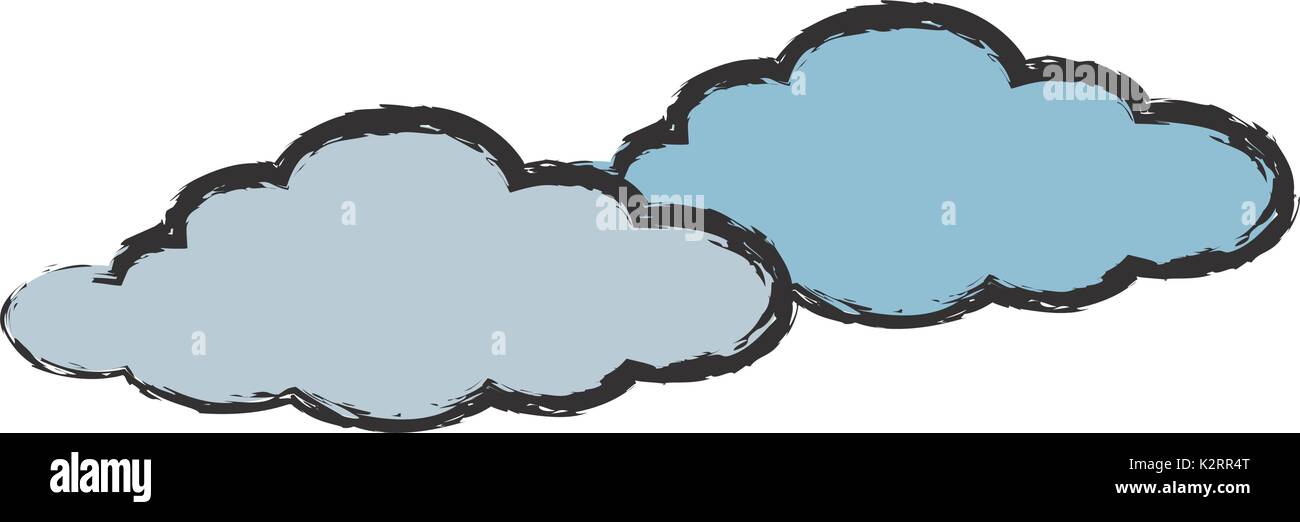 clouds icon over white background vector illustration Stock Vector ...