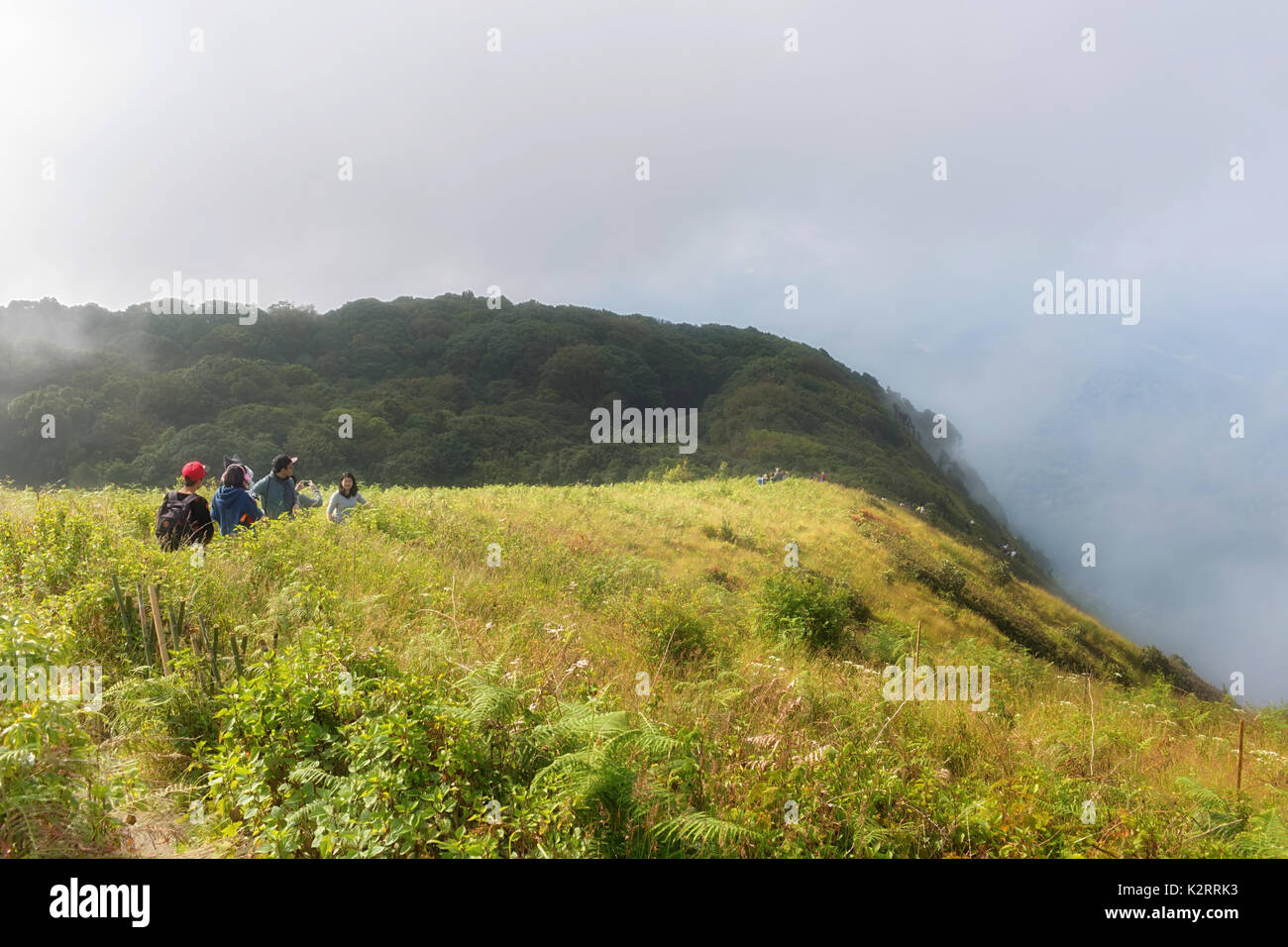 Landscape from Kew Mae Pan Nature Trail located at Chiang Mai Stock ...