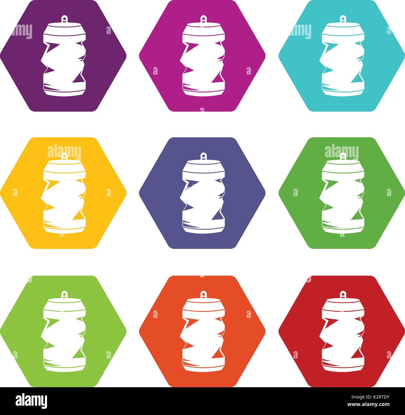 Waste tin cans Stock Vector Images - Alamy
