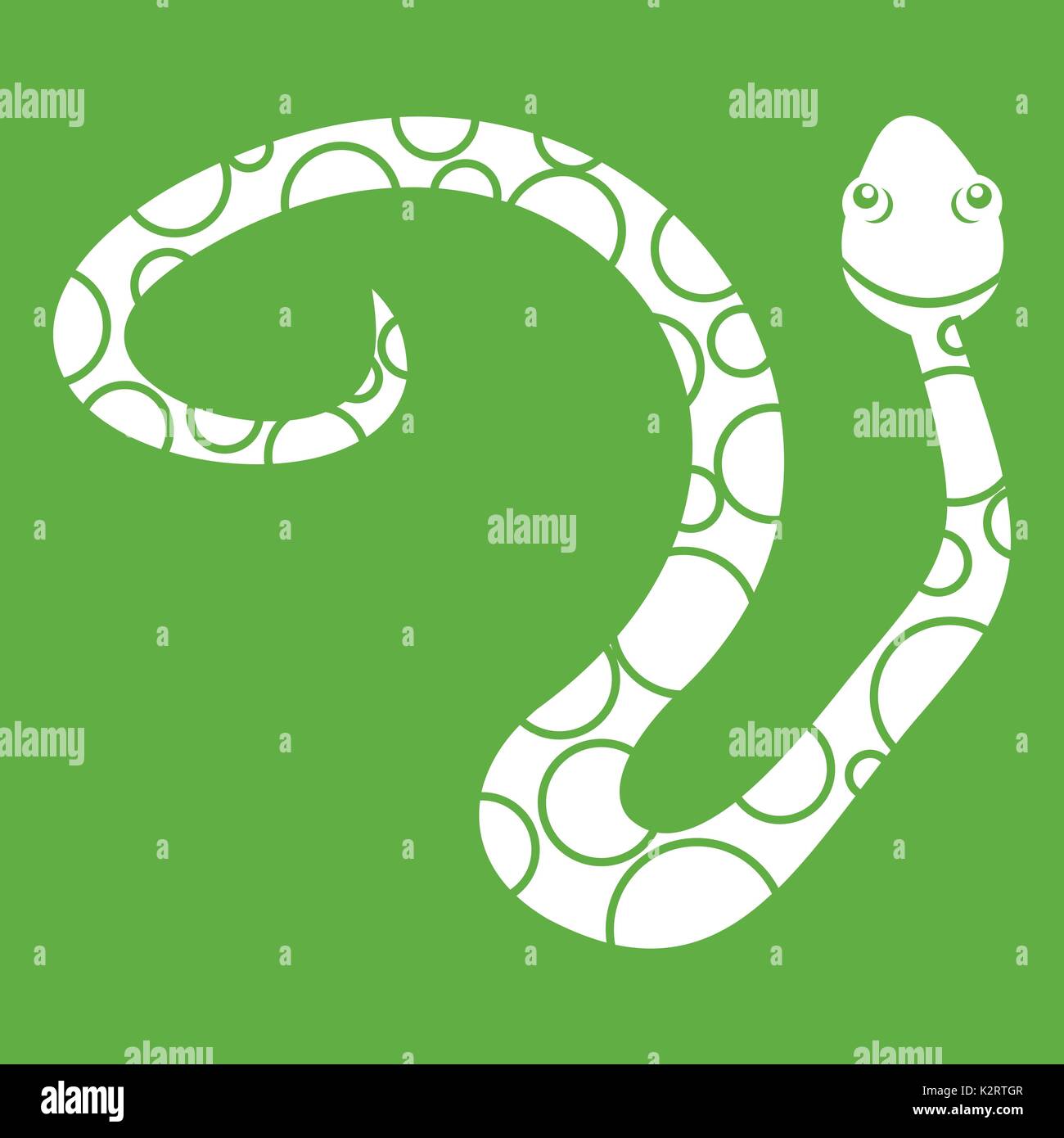 Spotted snake icon green Stock Vector Image & Art - Alamy