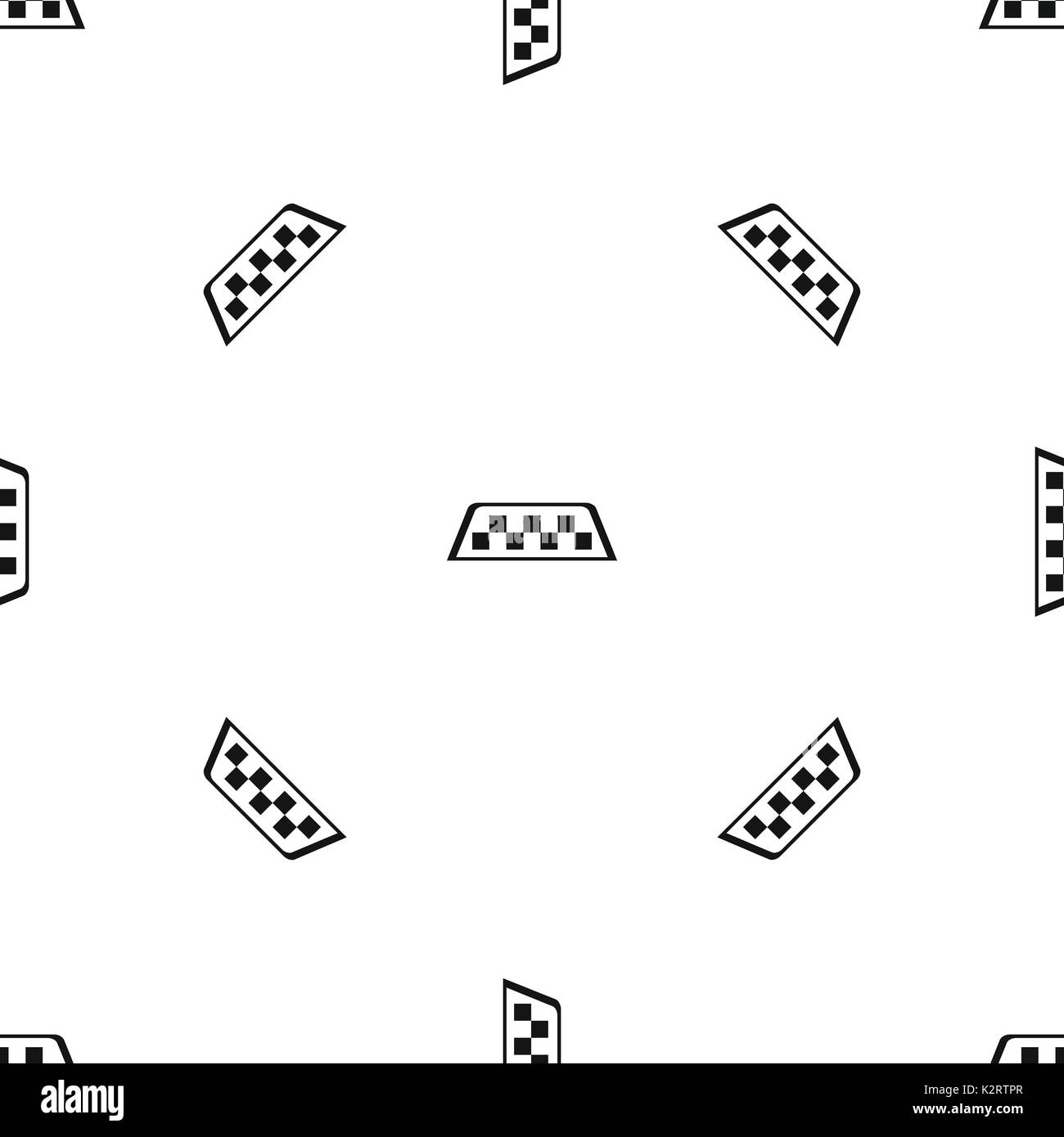 Checker Taxi Pattern Seamless Black Stock Vector Image And Art Alamy
