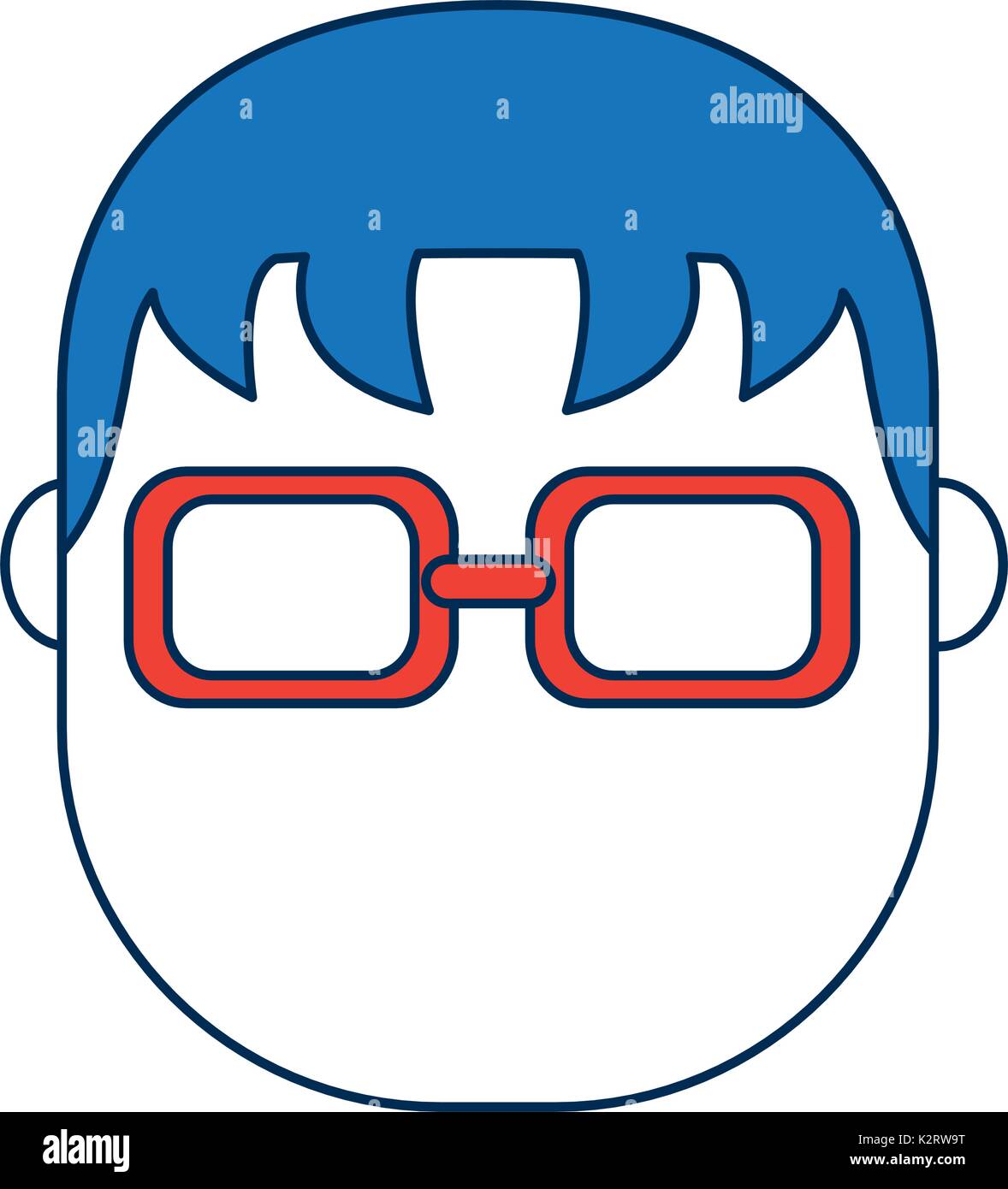 Man wearing reading glasses Stock Vector Images - Alamy